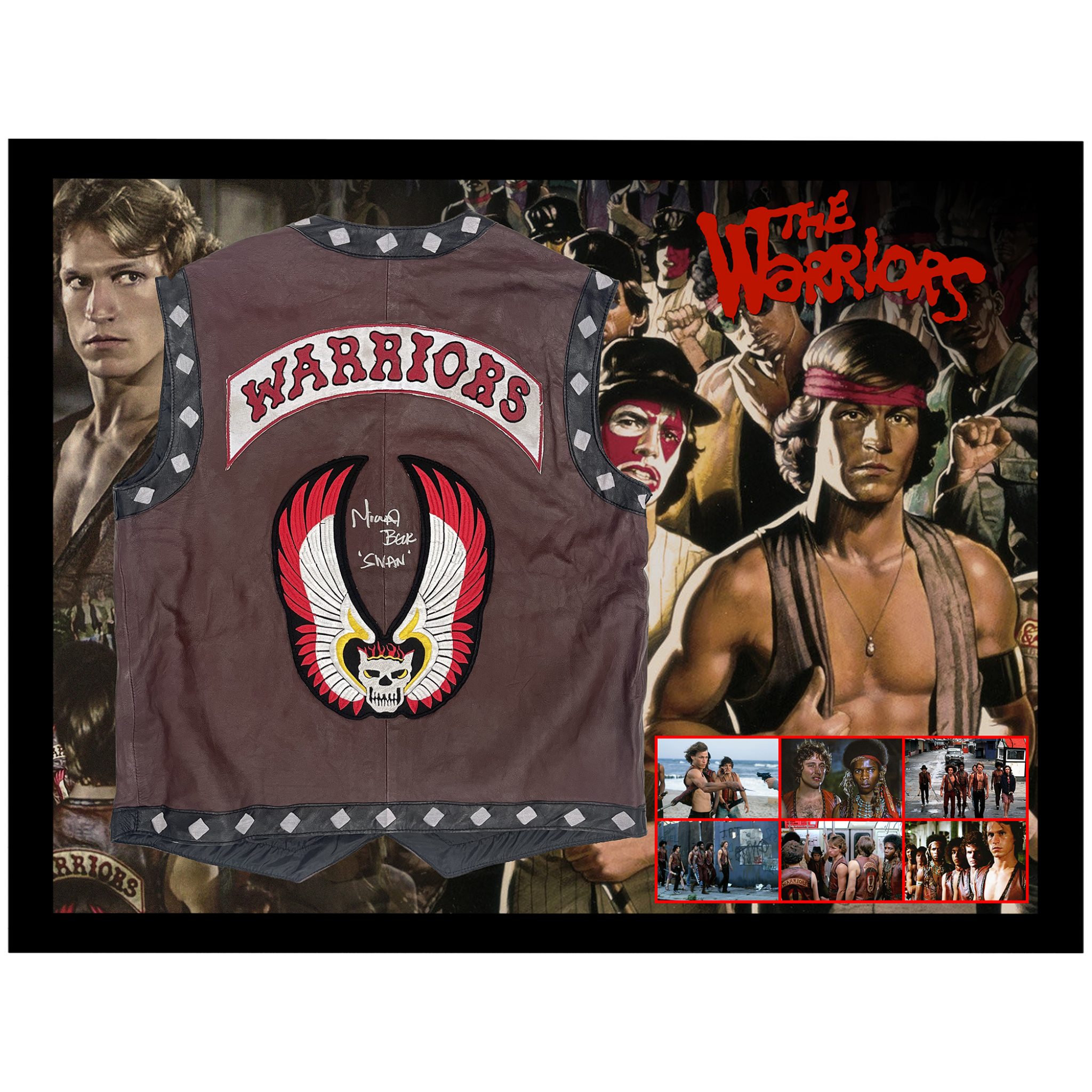 The Warriors (1979) - Michael Beck "Swan" Signed Leather Vest/Jacket ...