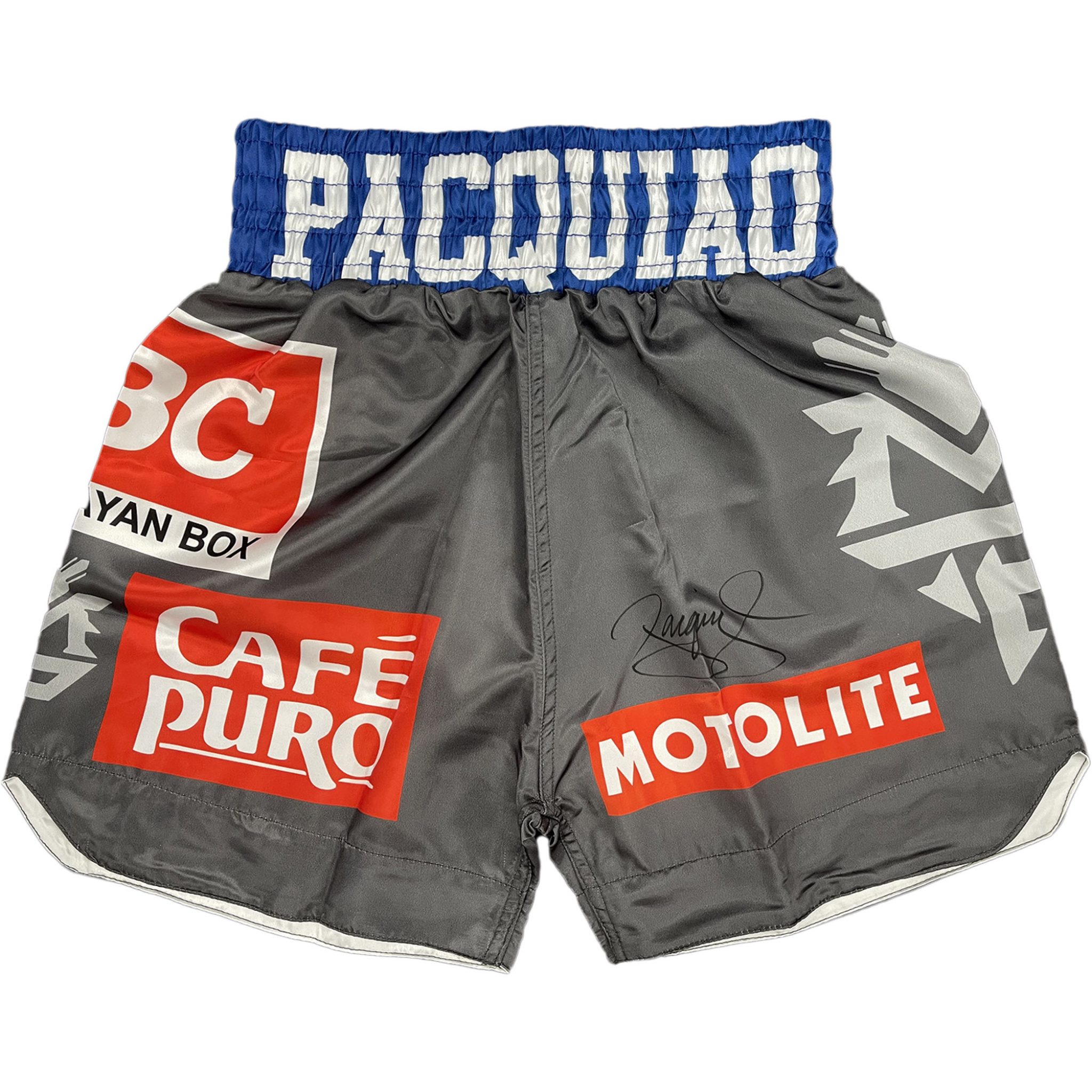 Manny Pacquiao Signed & Framed Boxing Trunks | Taylormade Memorabilia ...