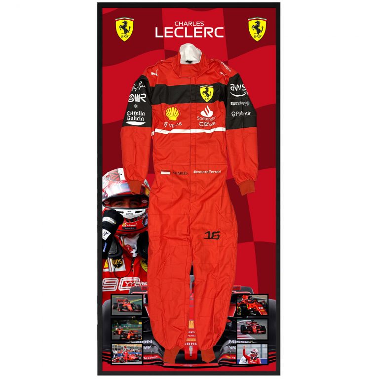 CHARLES LECLERC Signed & Framed Scuderia Ferrari F1 2022 Full Size ...