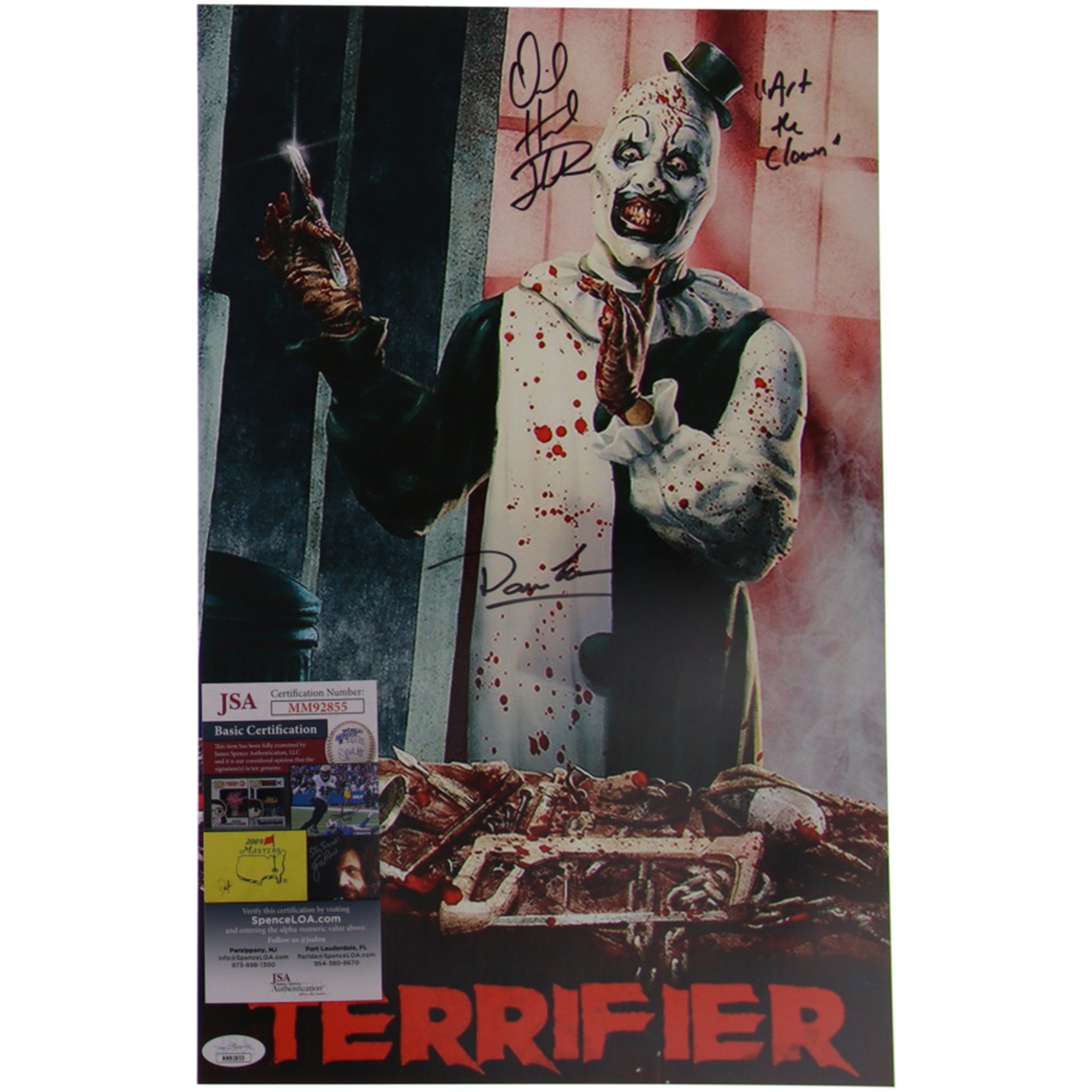 David Howard Thornton - "Terrifier" Signed & Framed 11x17 Photo (JSA ...