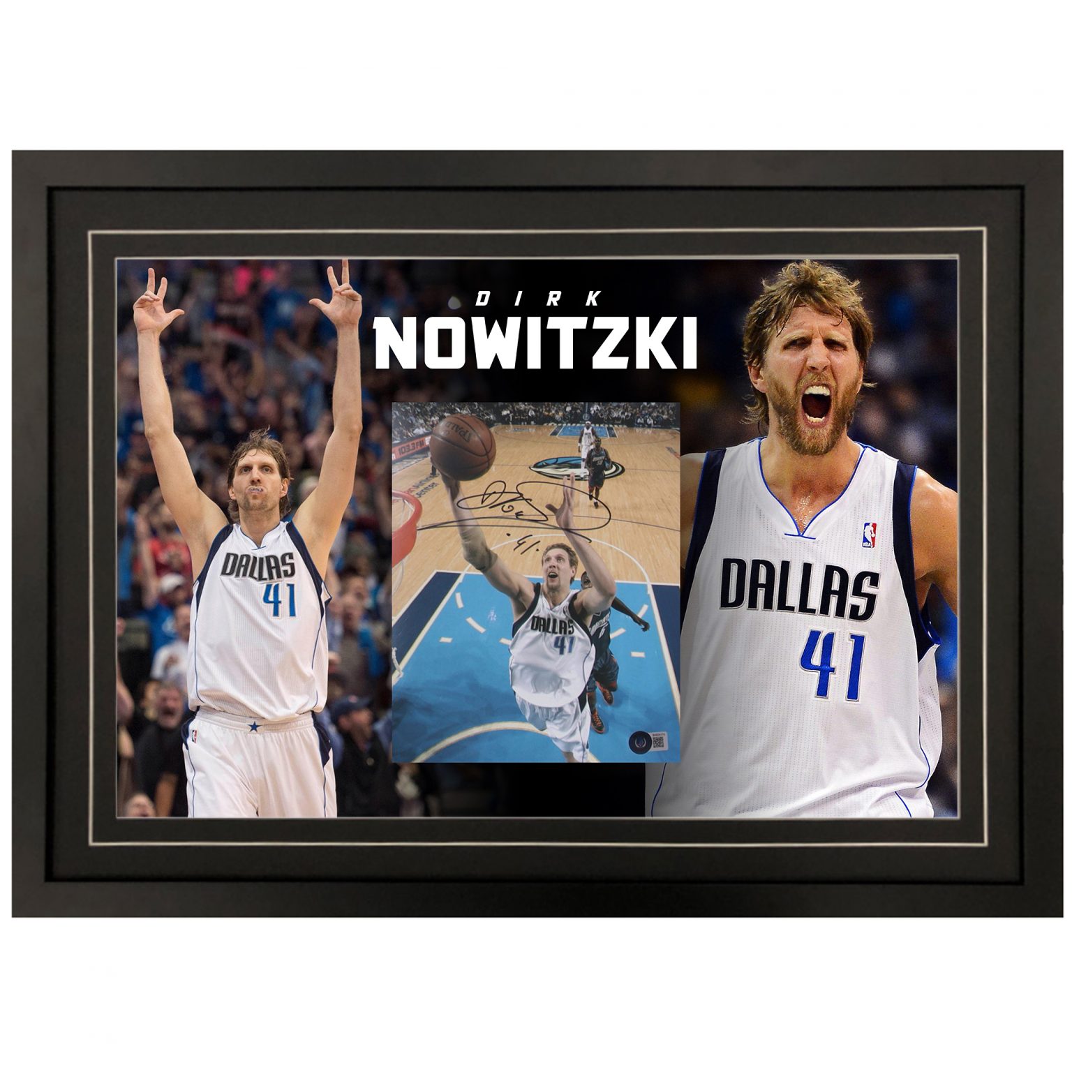 Basketball – DIRK NOWITZKI Signed & Framed Dallas Mavericks 8x10 Photo ...