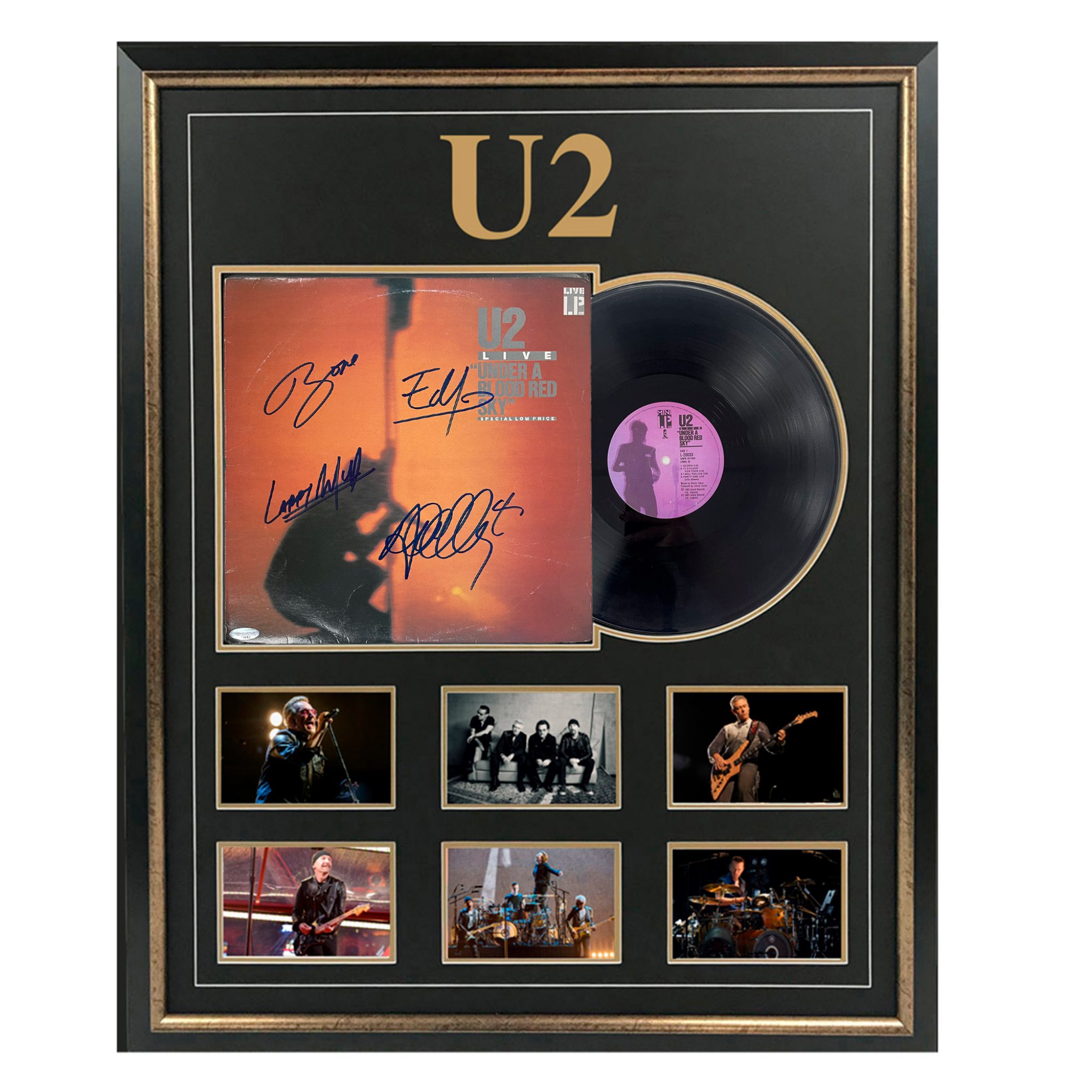 U2 - Signed & Framed Drumskin #32604 | Taylormade Memorabilia | Sports ...