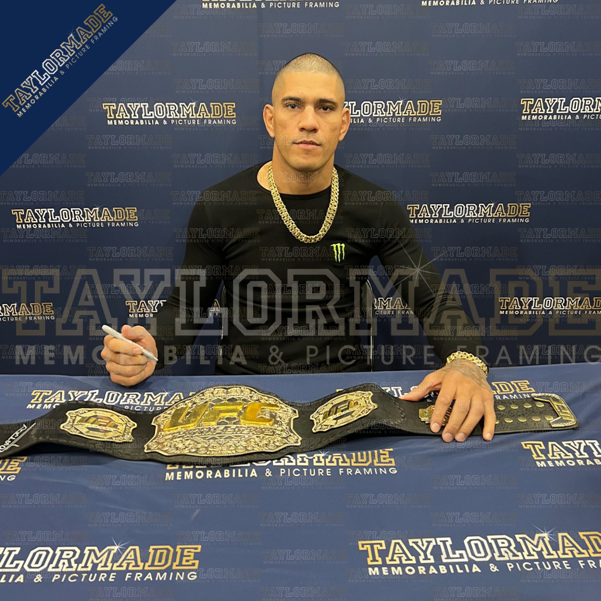 UFC - Alex Pereira Signed & Framed UFC Belt | Taylormade Memorabilia ...