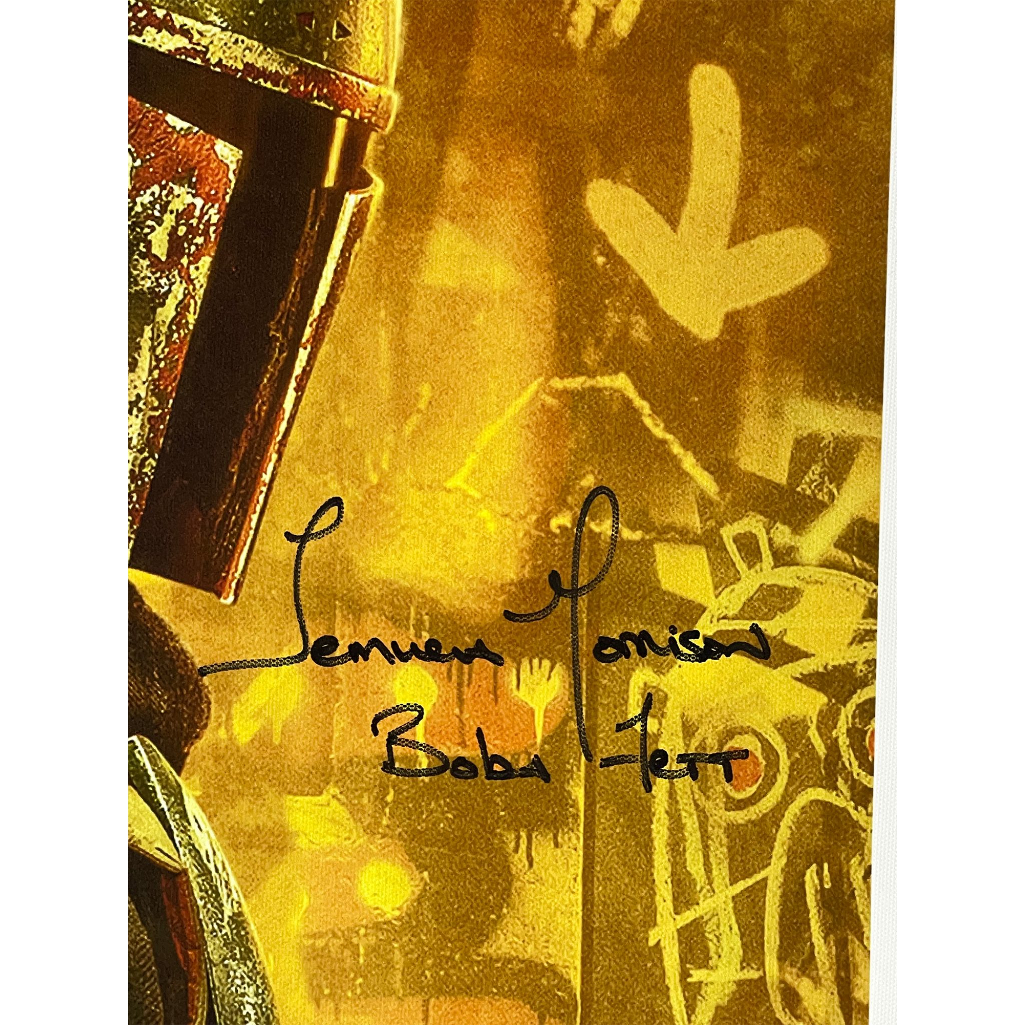 Temuera Morrison - "The Mandalorian" Signed & Framed Canvas Poster A ...