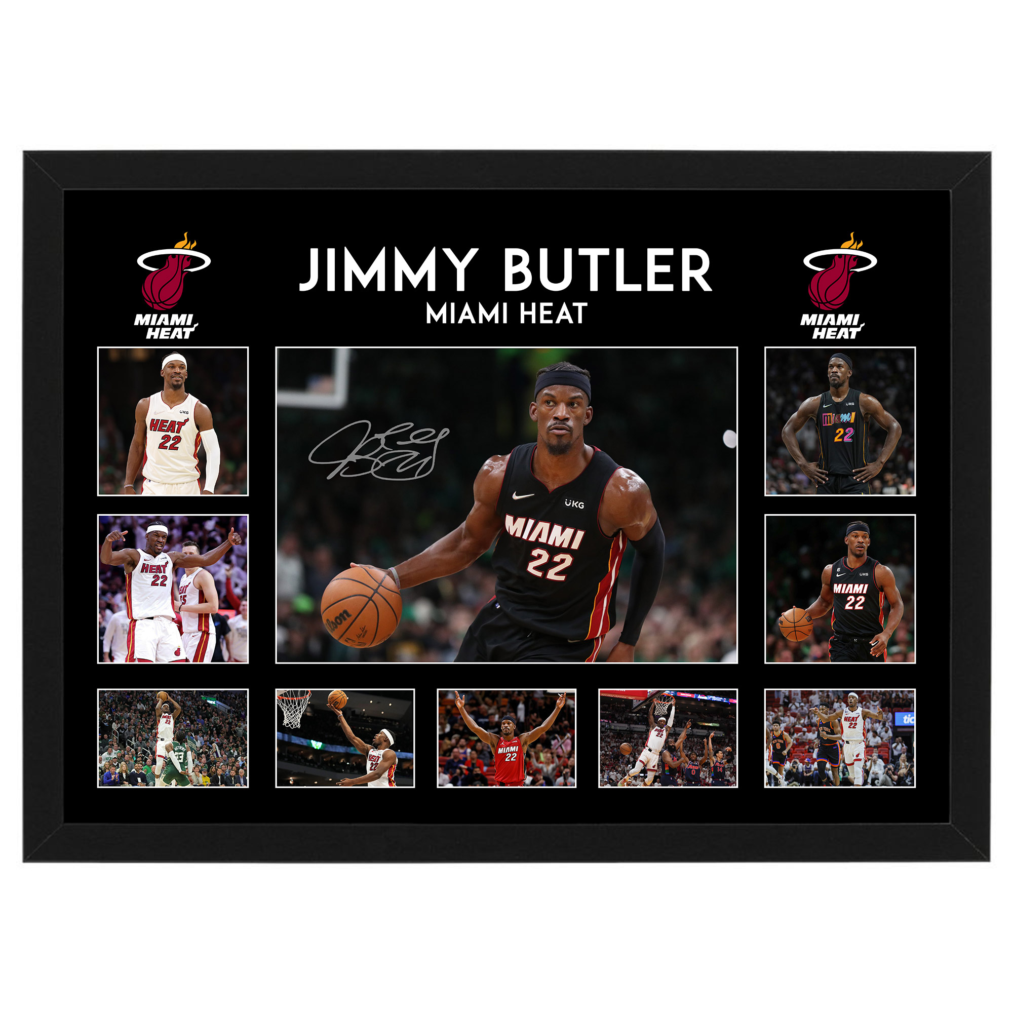 Basketball - JIMMY BUTLER Miami Heat Framed Large Photo Collage ...