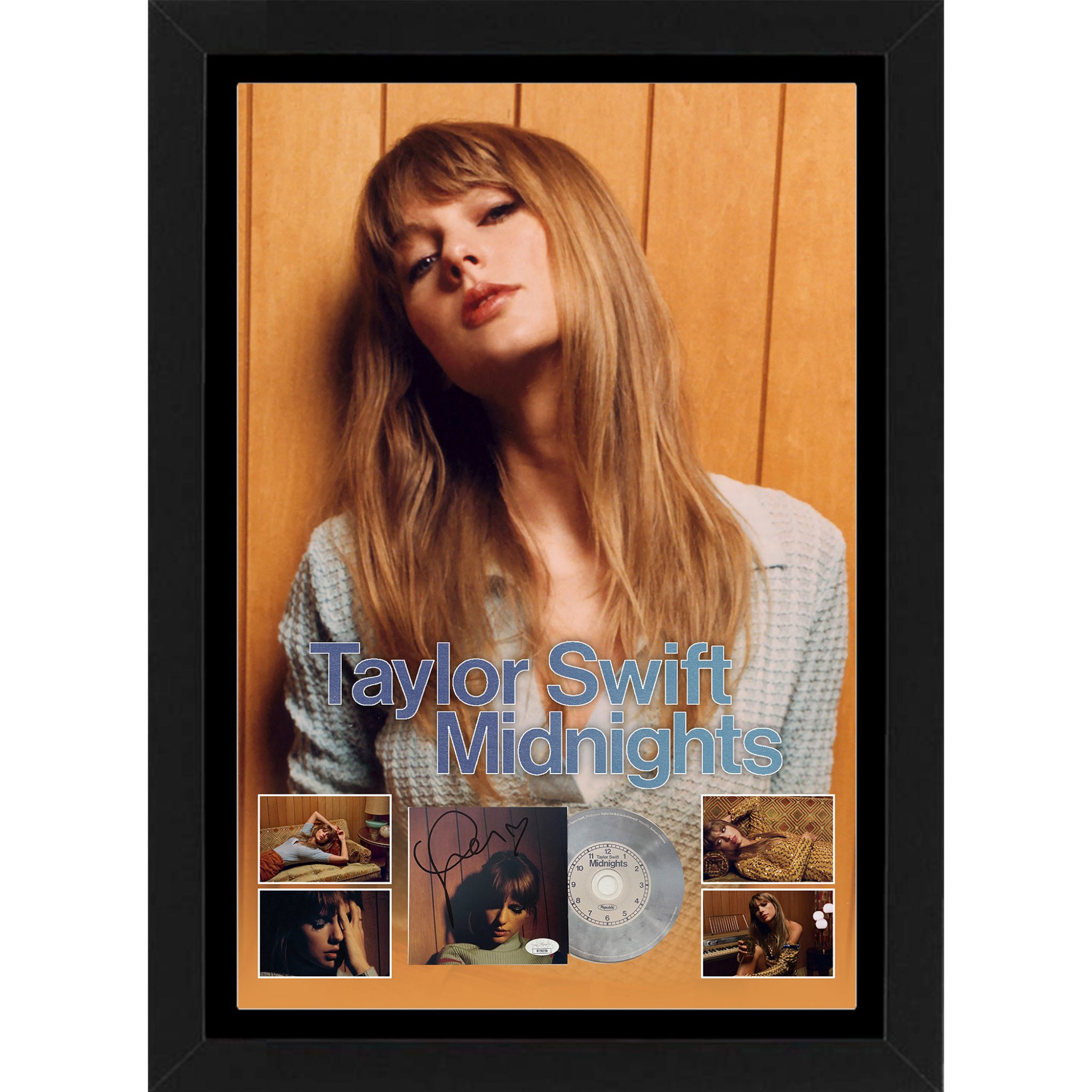 Taylor Swift - Signed & Framed Midnights CD Cover Deluxe Display (JSA ...