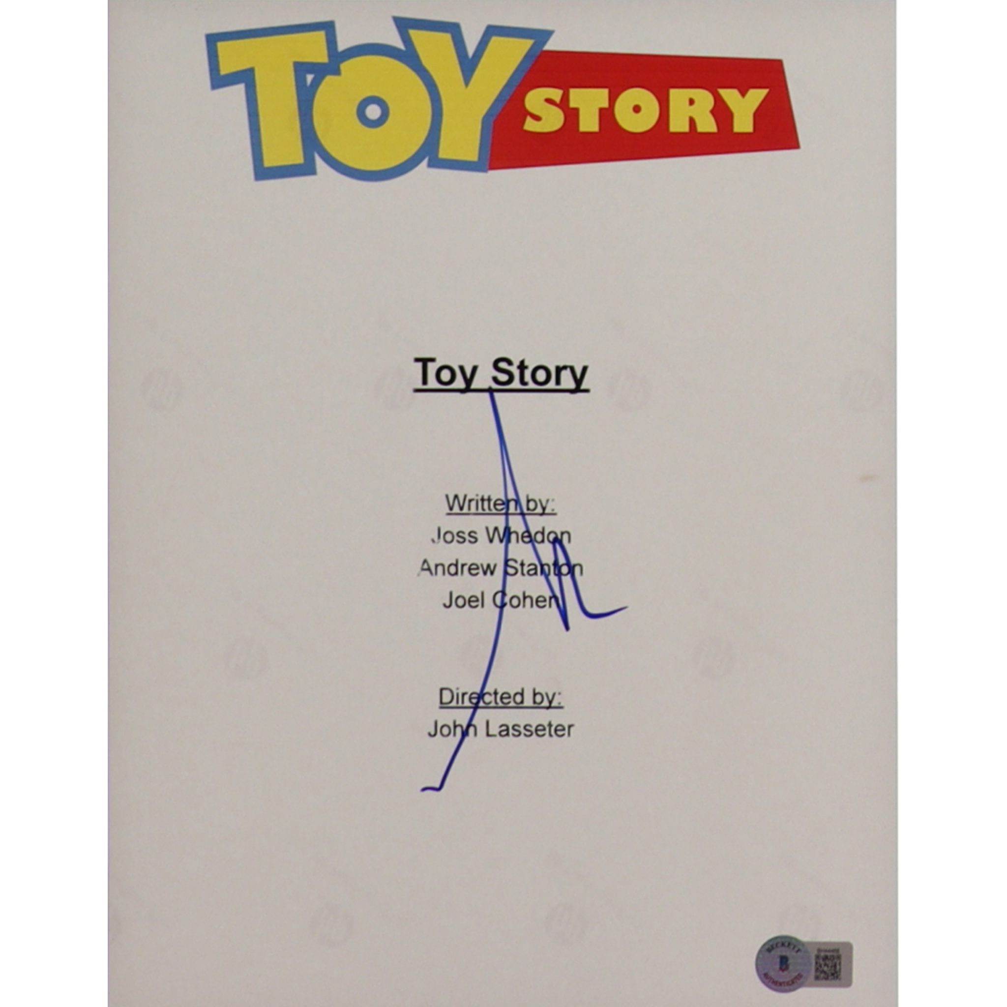Tim Allen - "Toy Story" Signed & Framed Movie Script (Beckett Hologram ...