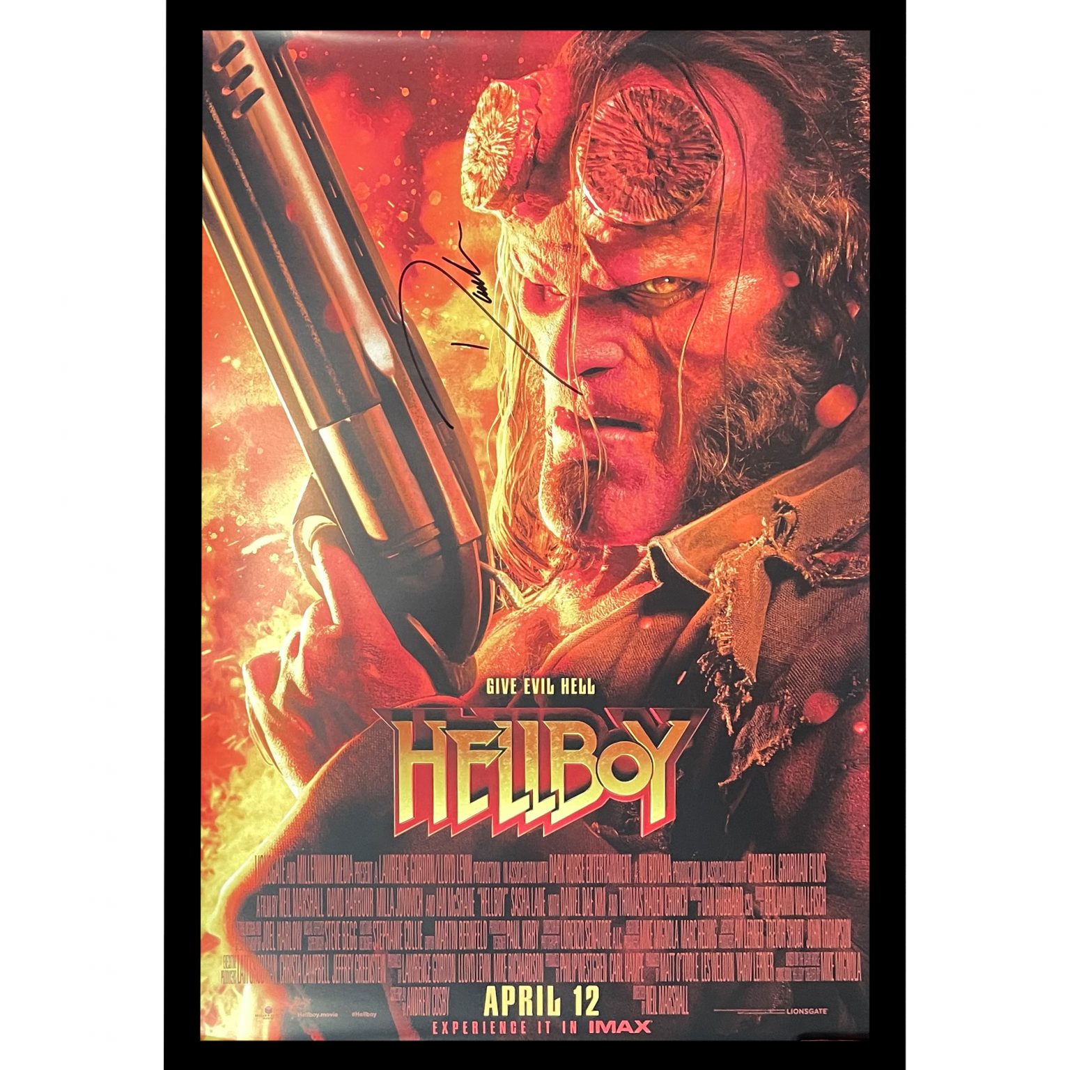 David Harbour - "Hellboy" Signed & Framed Movie Poster | Taylormade ...