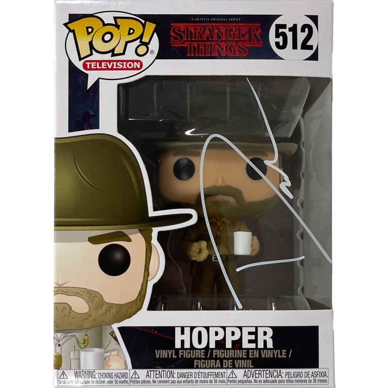 David Harbour - "Stranger Things" Hopper #512 Autographed Funko Pop ...