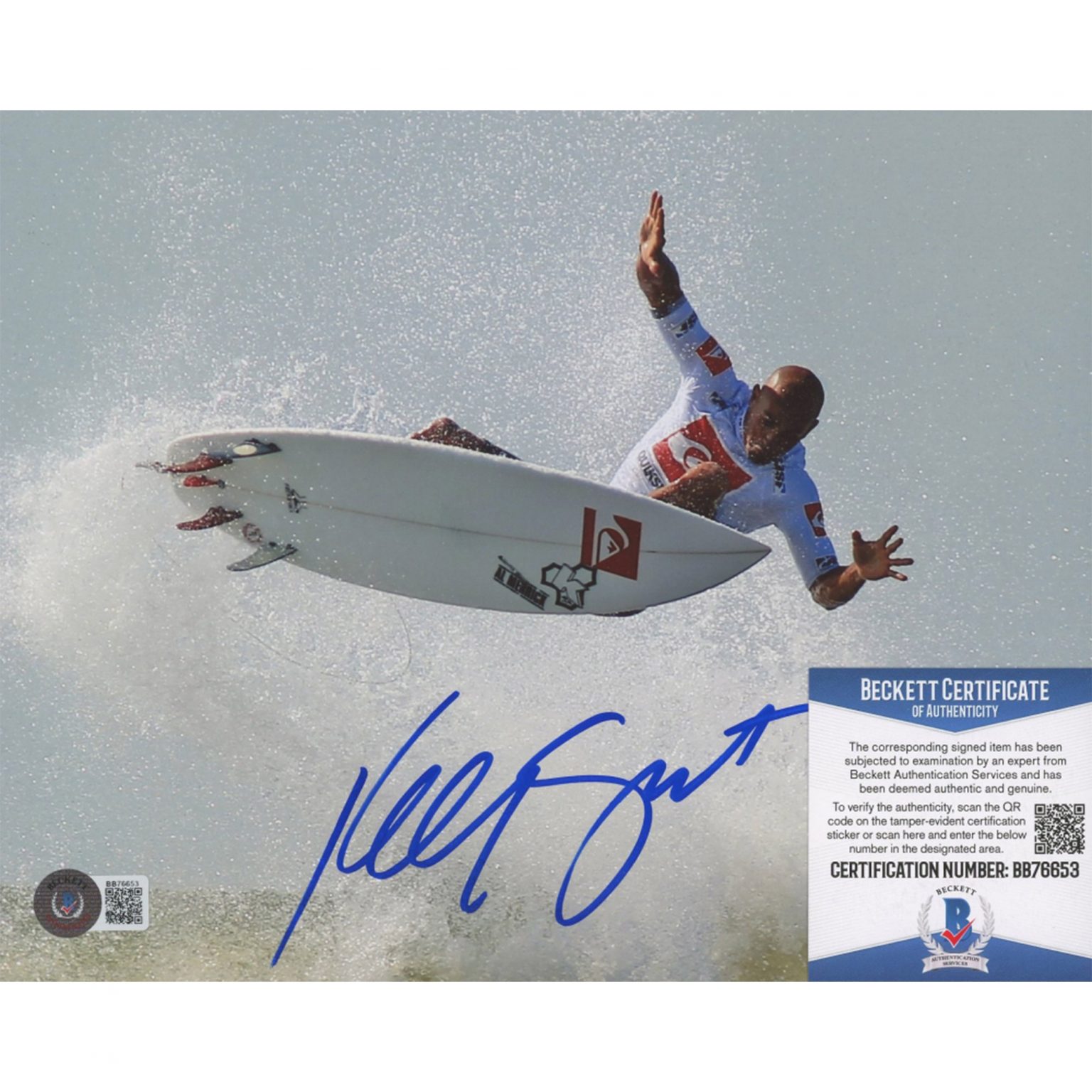 Kelly Slater - Surfing Signed & Framed 8x10 Photo (Beckett COA ...