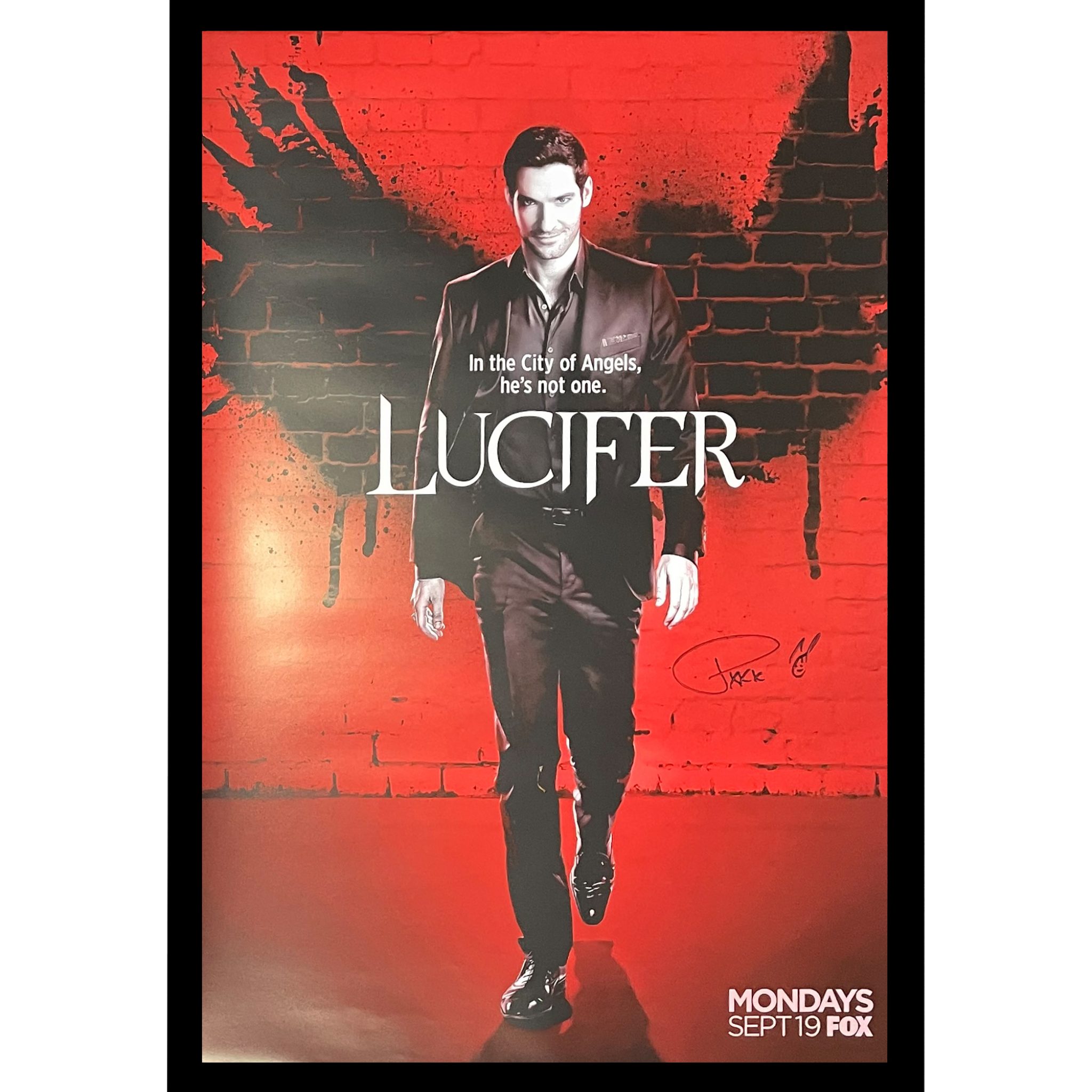Tom Ellis Signed & Framed Lucifer Movie Poster | Taylormade Memorabilia