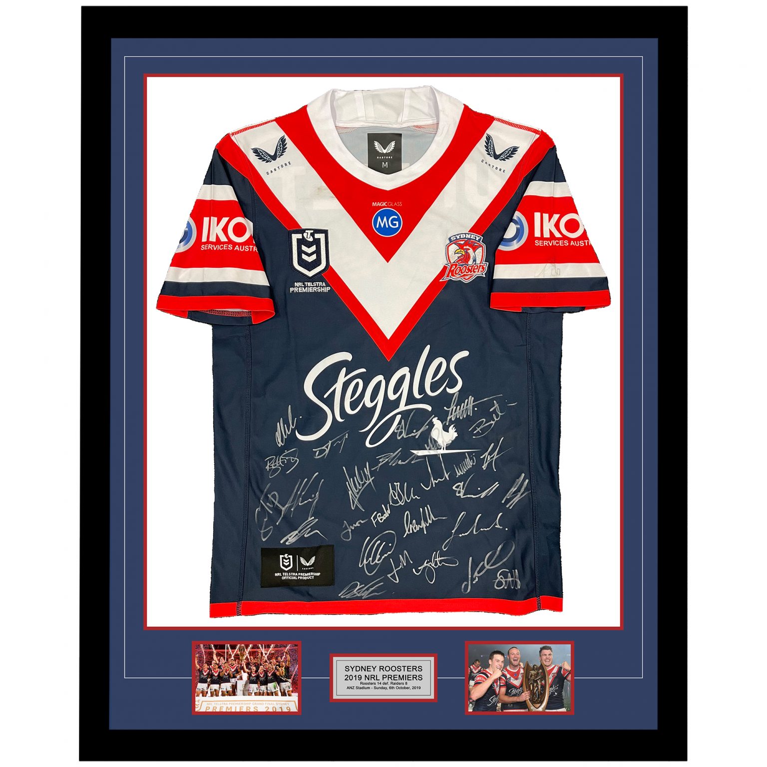 Sydney Roosters - 2019 Premiers Team Signed & Framed Jersey ...