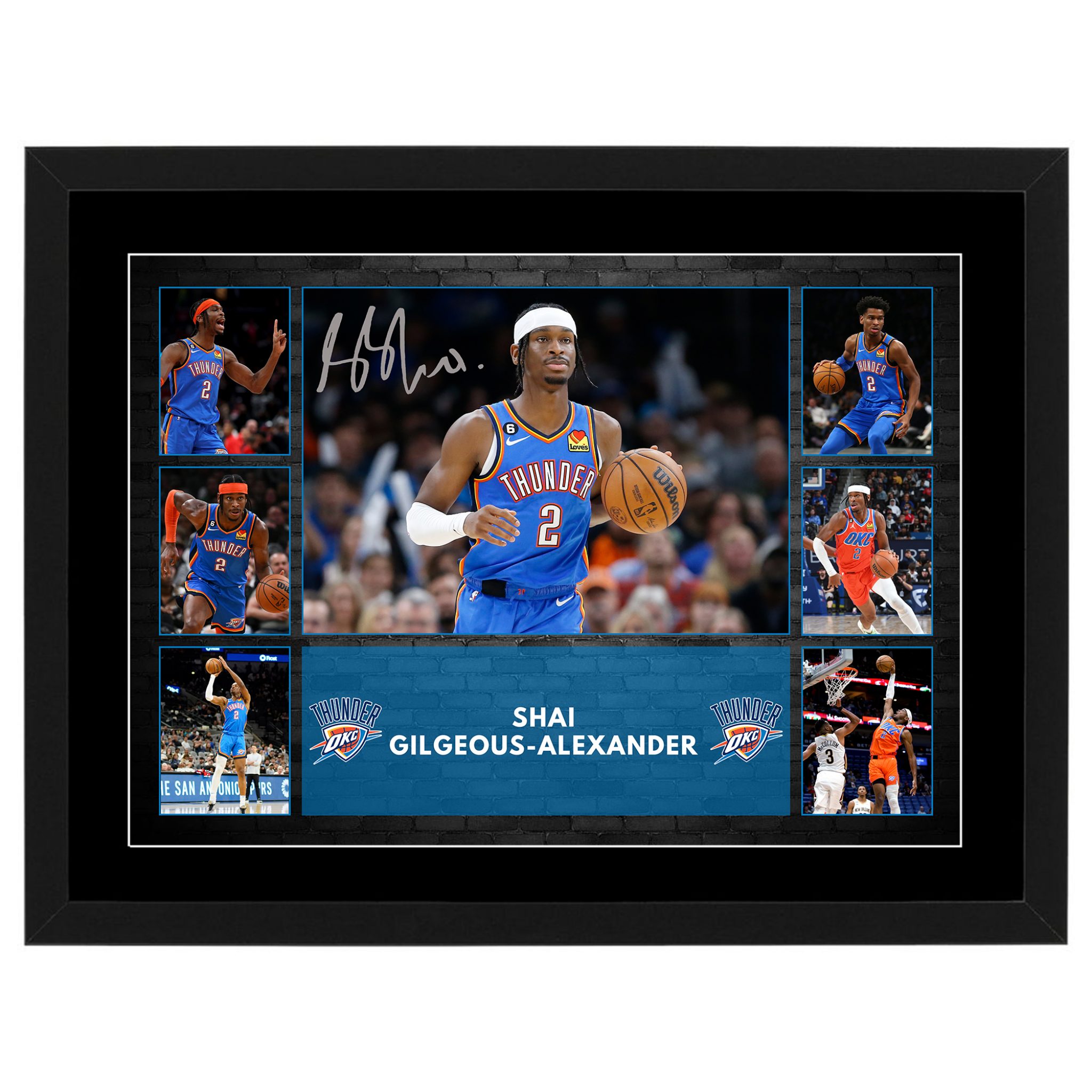 Basketball - SHAI GILGEOUS-ALEXANDER SGA Oklahoma City Thunder Framed ...