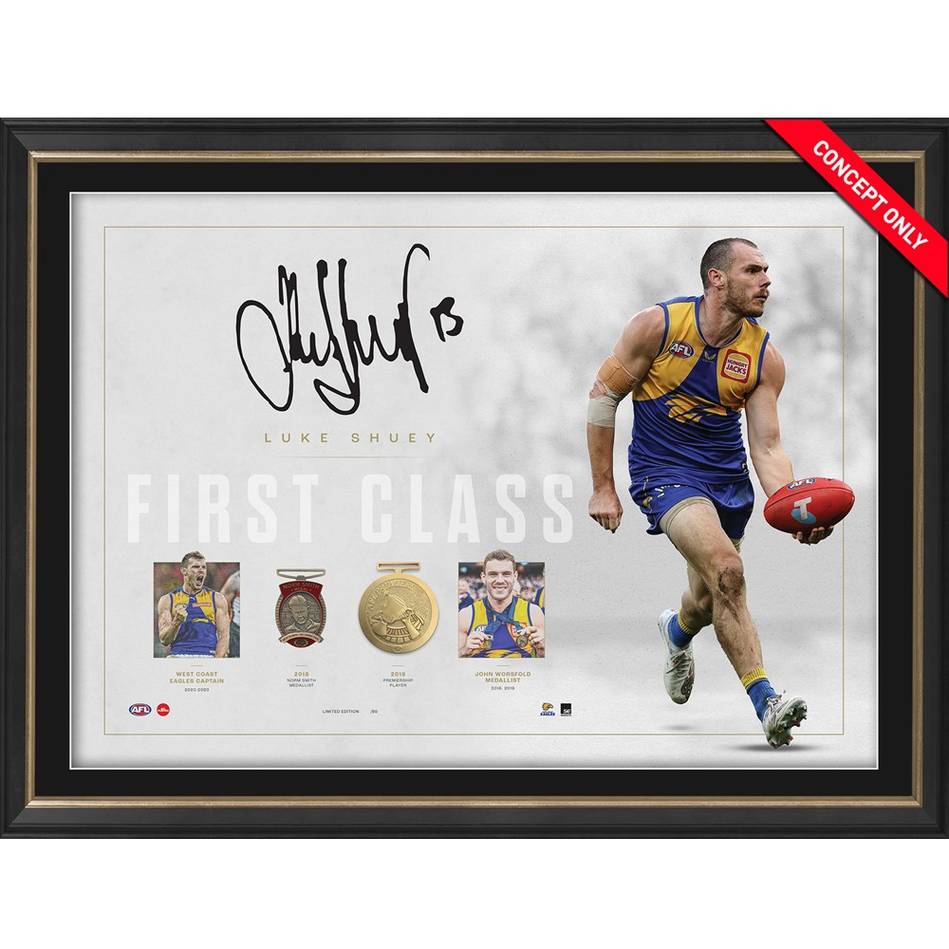 WEST COAST EAGLES - LUKE SHUEY RETIREMENT SIGNED LITHOGRAPH ...
