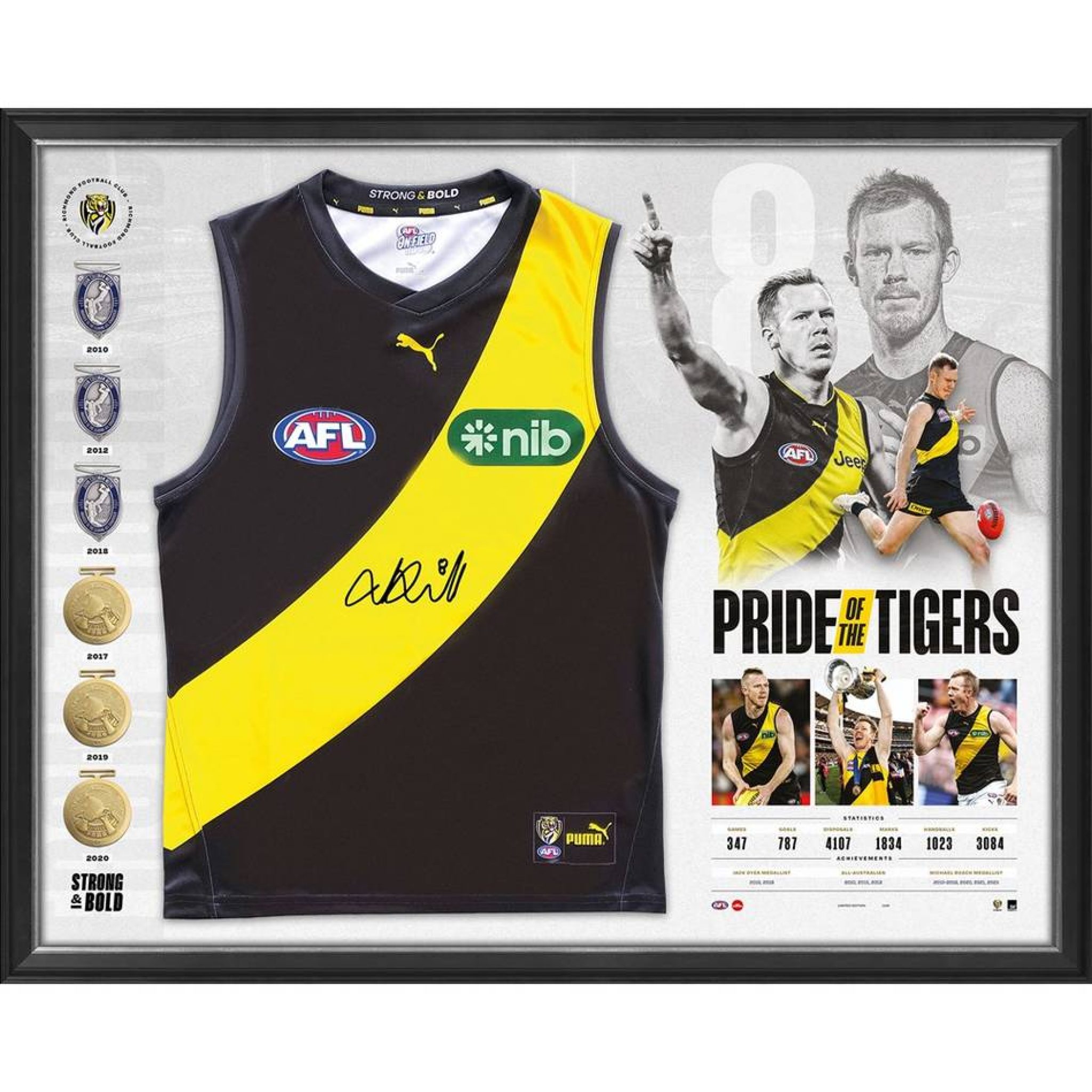 Richmond Tigers - JACK RIEWOLDT RETIREMENT SIGNED GUERNSEY DISPLAY ...