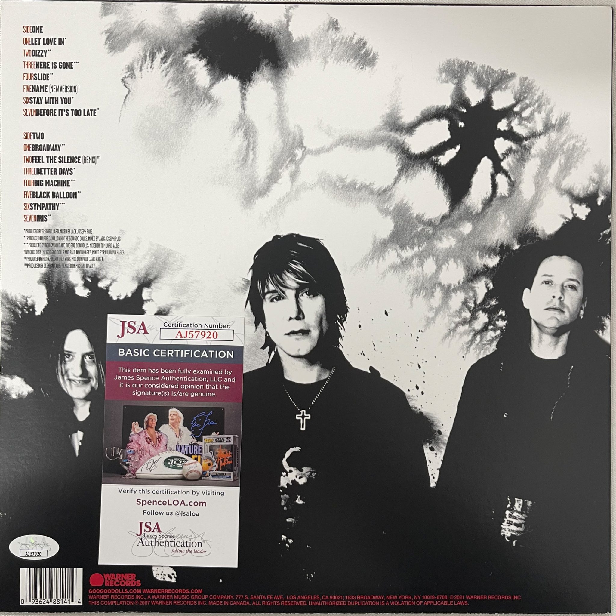 Music - GOO GOO DOLLS Signed & Framed Greatest Hits Vinyl Album Cover ...
