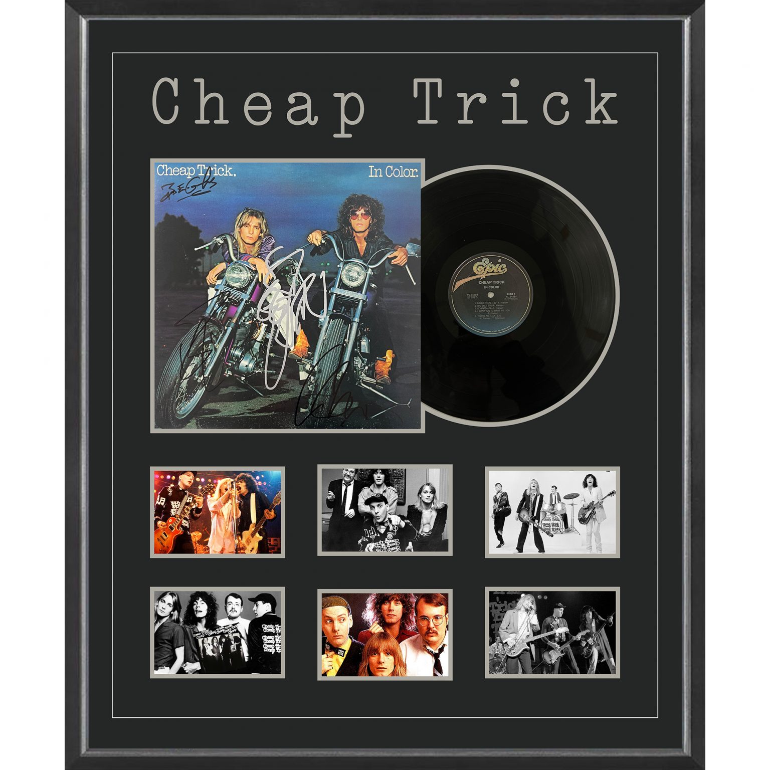 Music - Cheap Trick - In Color Signed & Framed Album Cover (JSA COA) | Taylormade Memorabilia ...