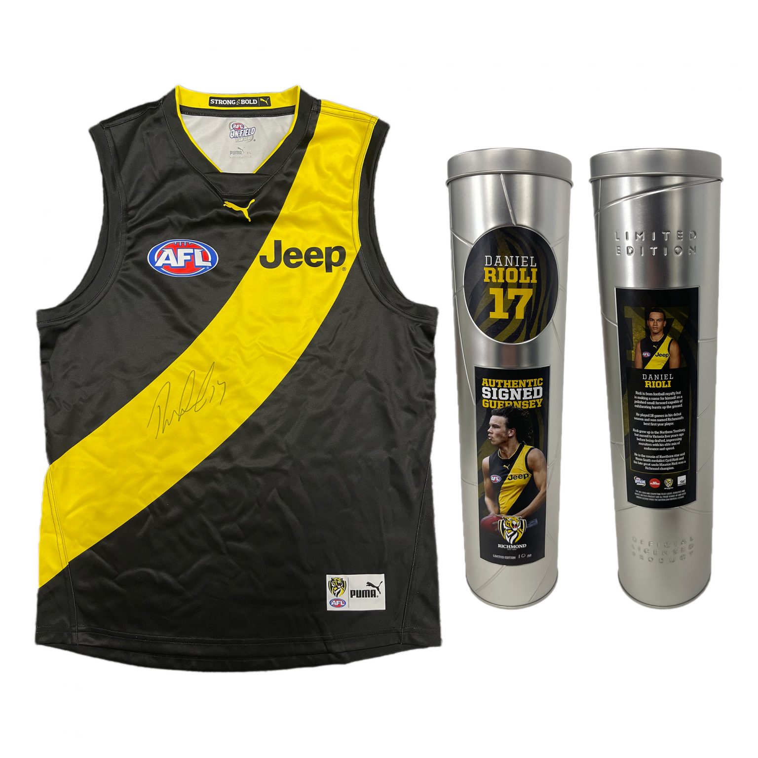 Richmond Tigers - Daniel Rioli Signed Limited Edition 2017 Guernsey in ...