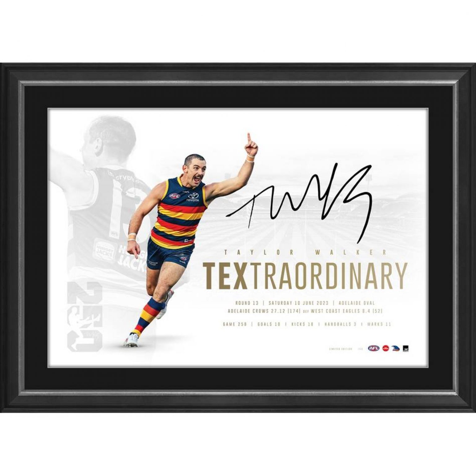 Adelaide Crows - TAYLOR WALKER "TEXTRAORDINARY" SIGNED ICON SERIES ...