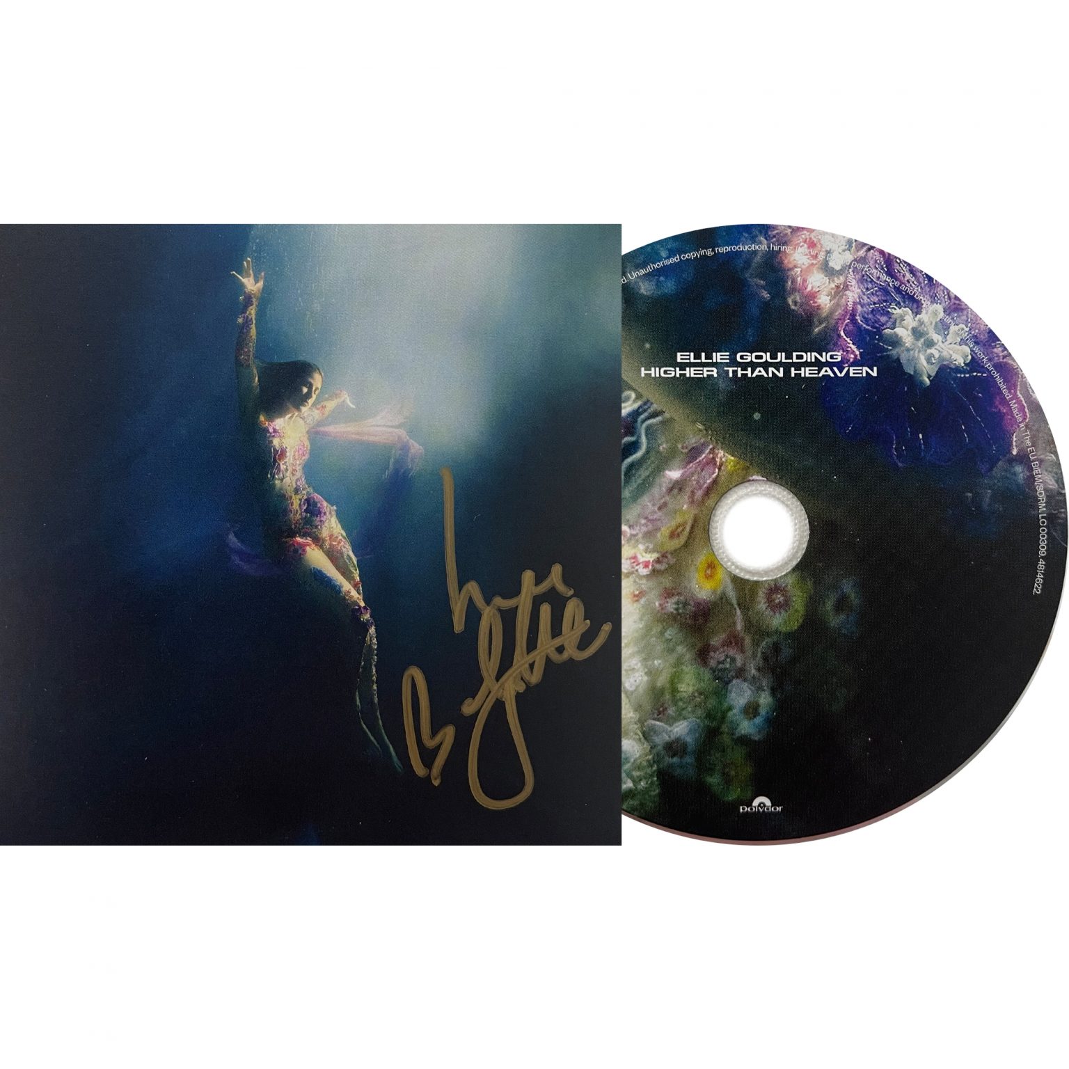 Ellie Goulding - Signed & Framed Higher Than Heaven CD Cover Deluxe ...