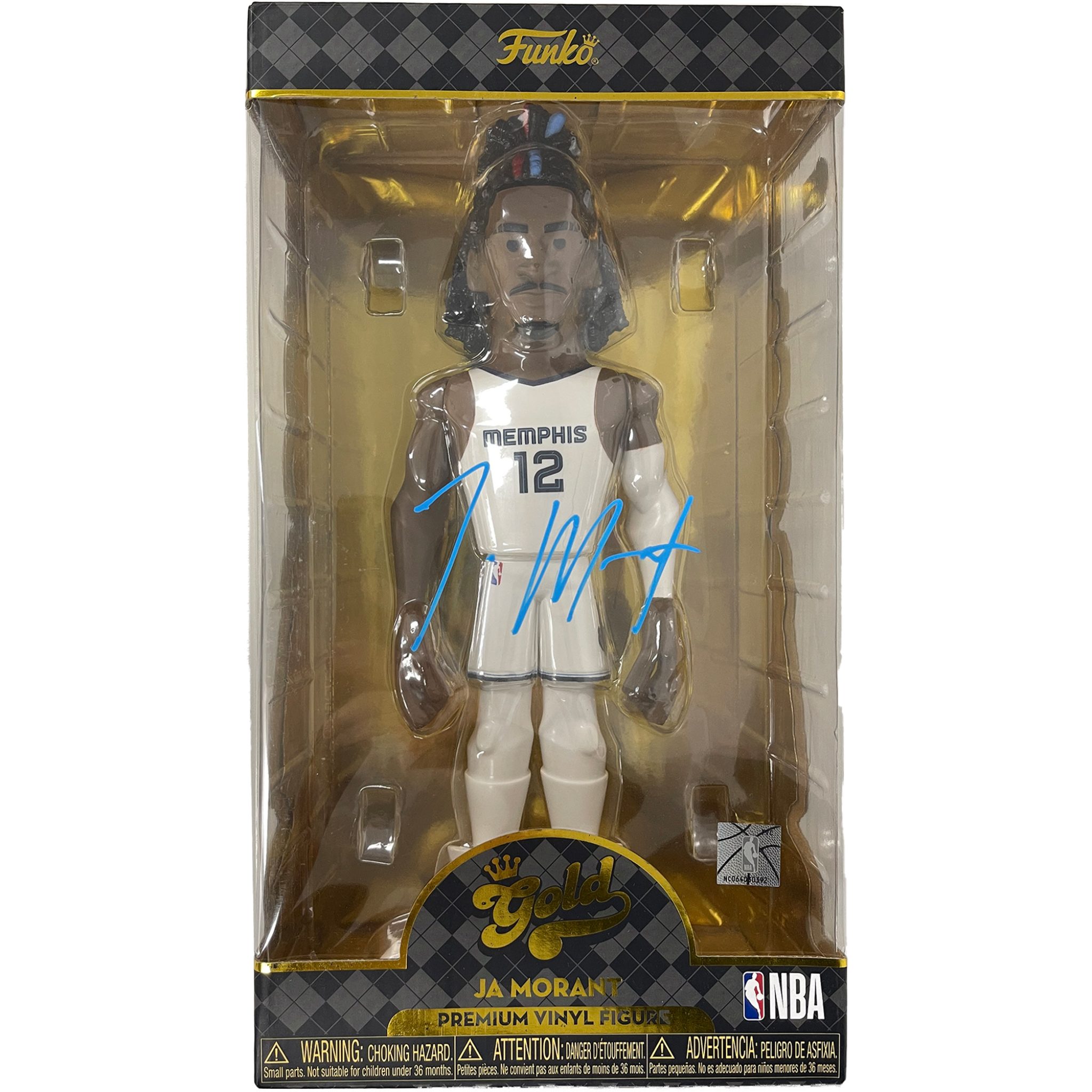 JA MORANT - Hand Signed Funko Gold 12" Premium Vinyl Figure (Beckett ...