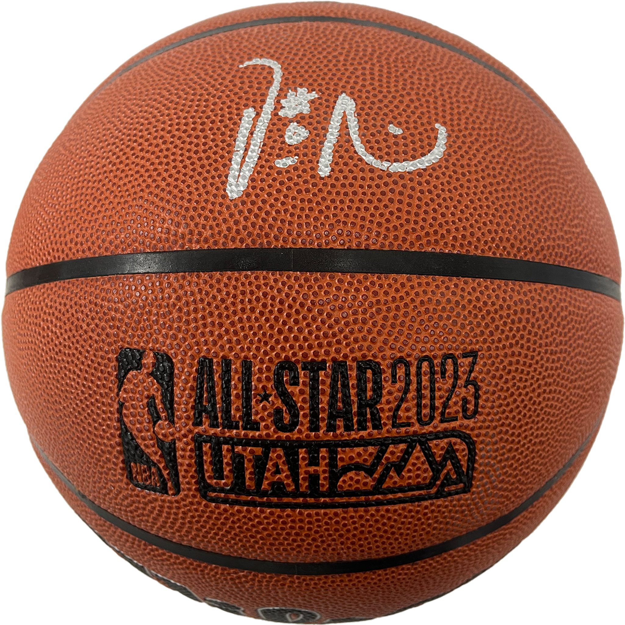 Basketball - Damian Lillard Hand Signed 2023 All-Star Wilson Basketball ...