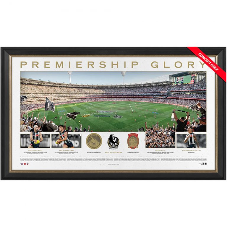 Collingwood Magpies - 2023 AFL Premiers "Premiership Glory" Panoramic ...