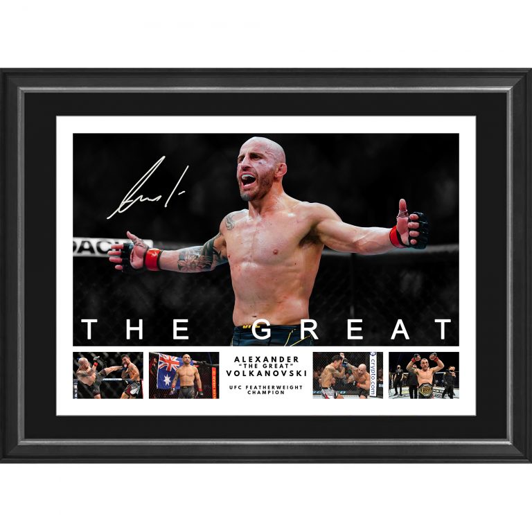 UFC - Alex Volkanovski Signed & Framed "The Great" Print | Taylormade ...