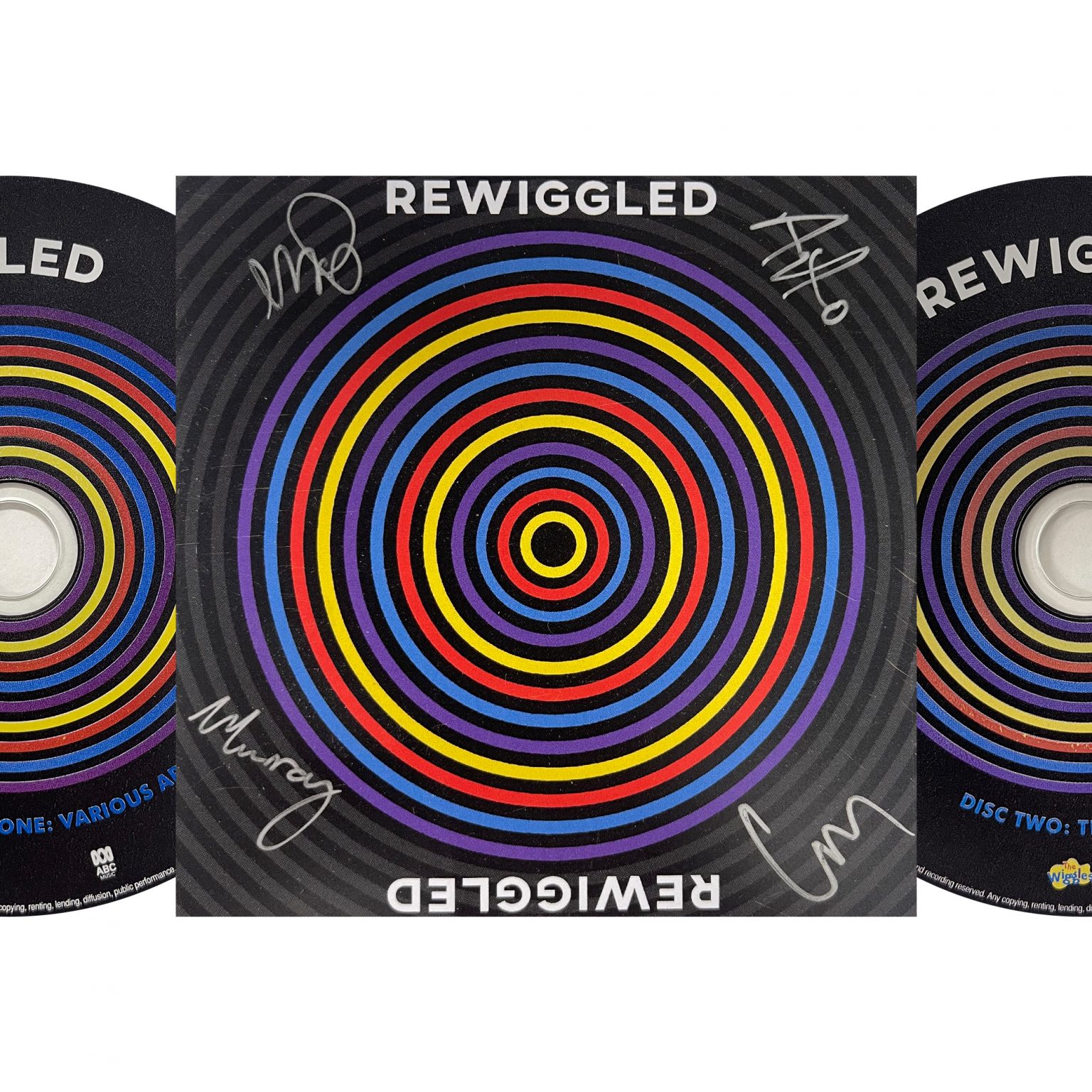 THE WIGGLES - Signed & Framed REWIGGLED CD Cover Deluxe Display ...