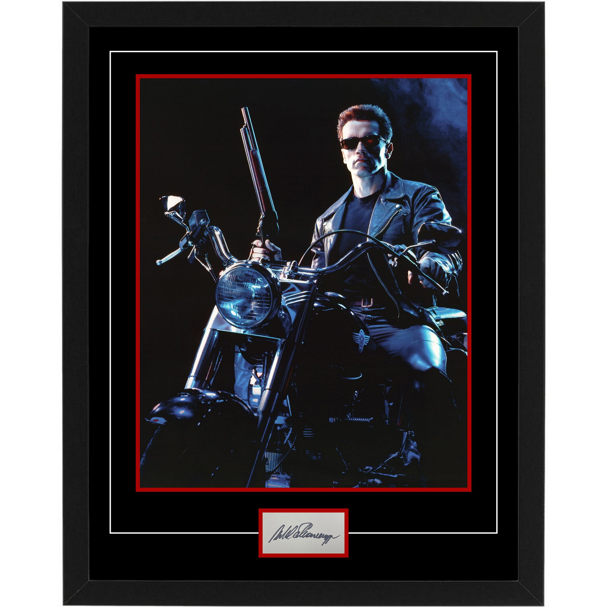 Arnold Schwarzenegger Signed & Framed Book Cut "Terminator 2 ...