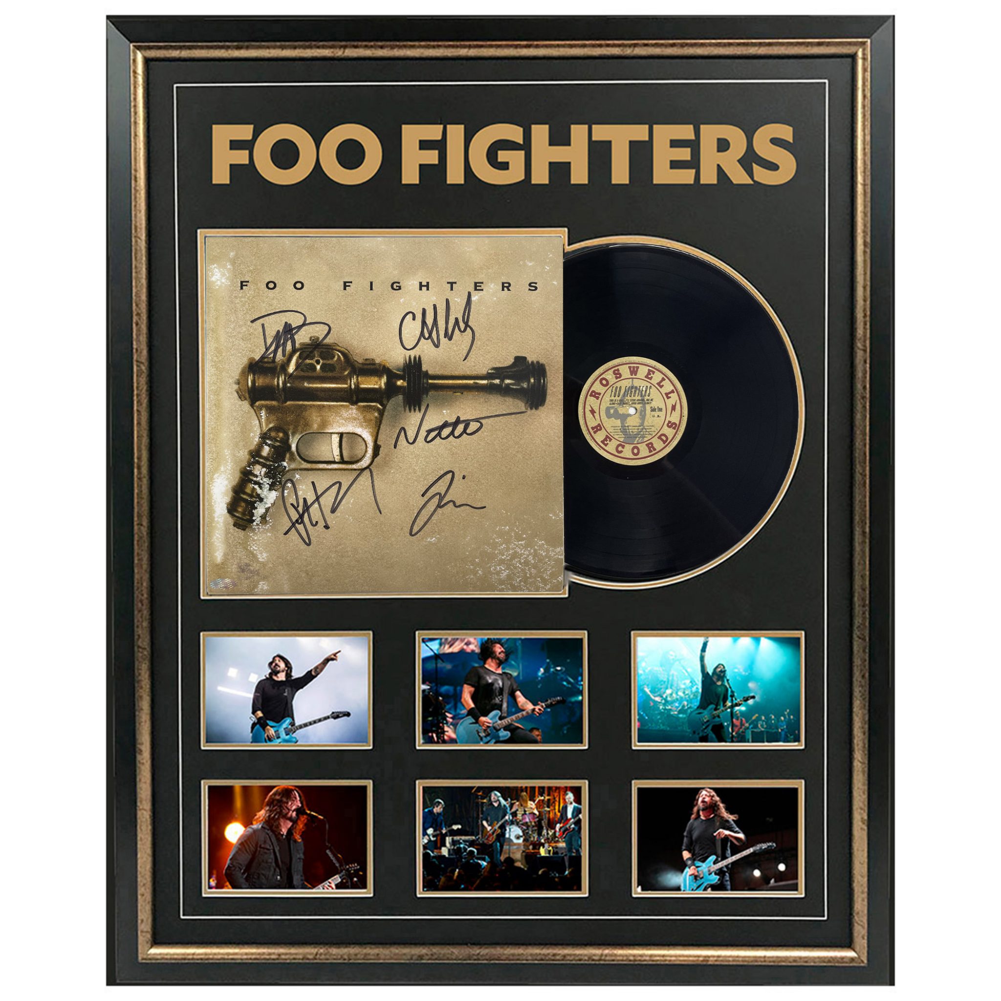 Foo Fighters - Self-Titled Signed & Framed Album Cover #35789 ...