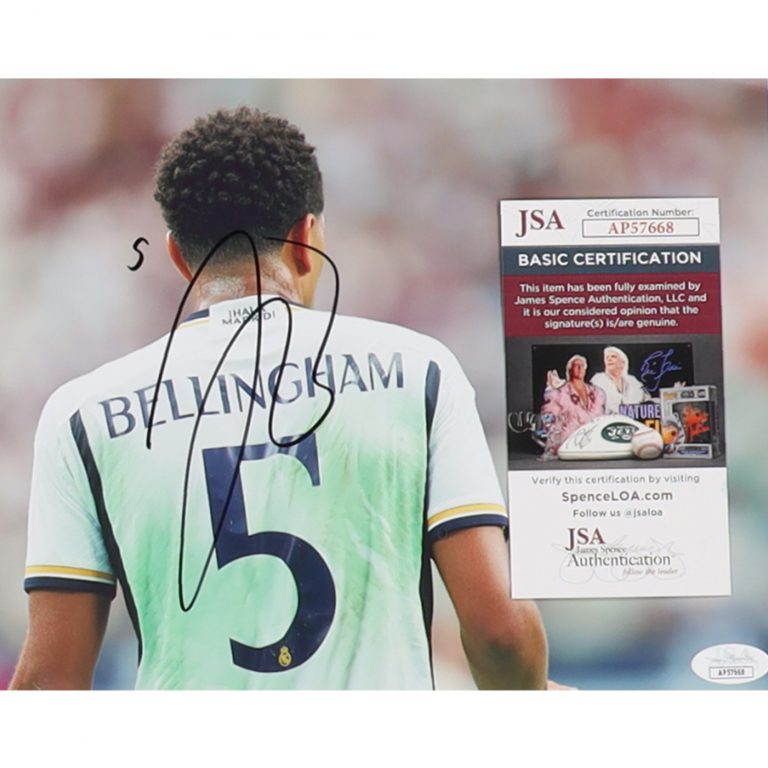 JUDE BELLINGHAM Real Madrid Signed & Framed 8x10 Photo (JSA COA ...