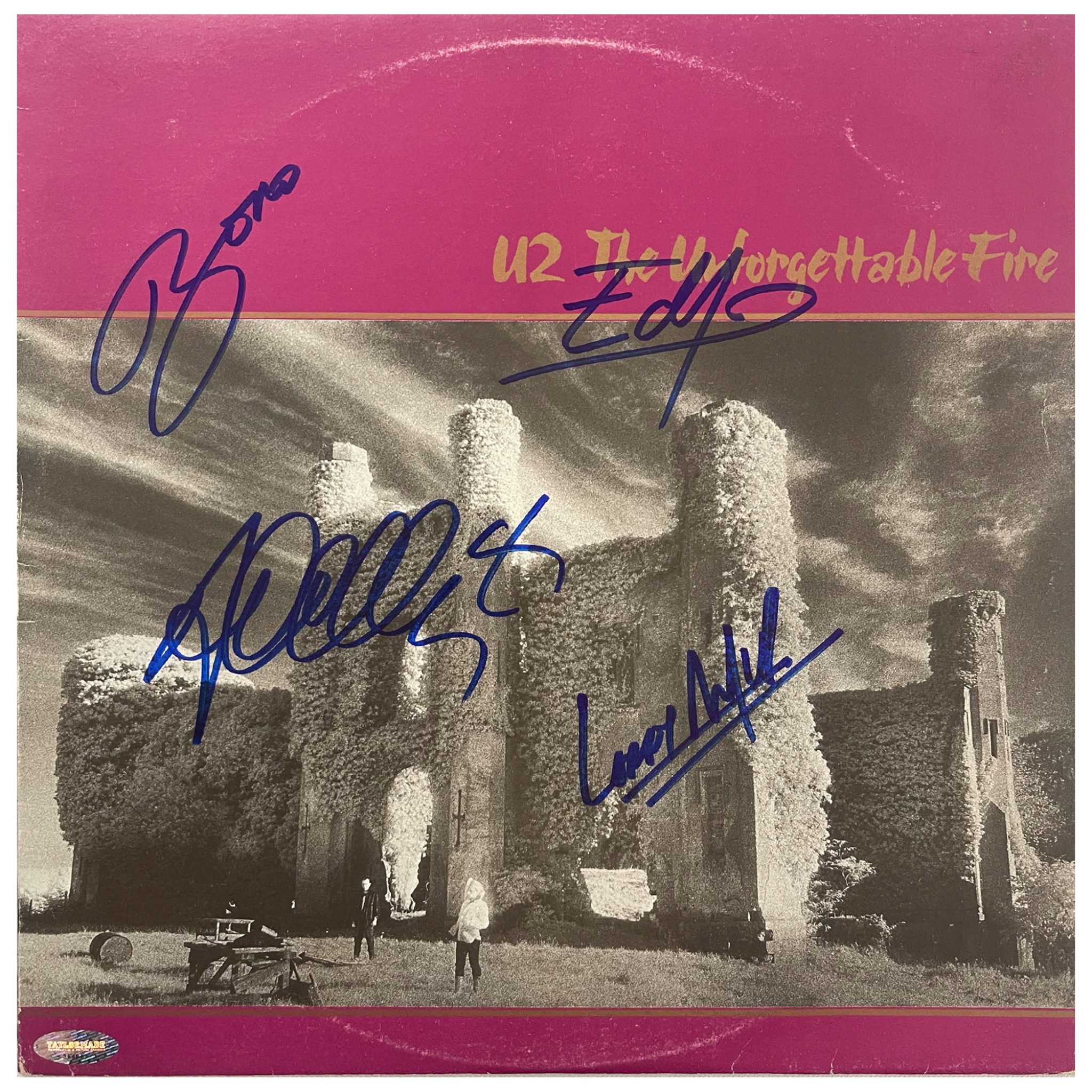 Music - U2 - The Unforgettable Fire Signed & Framed Album Cover #35465 ...