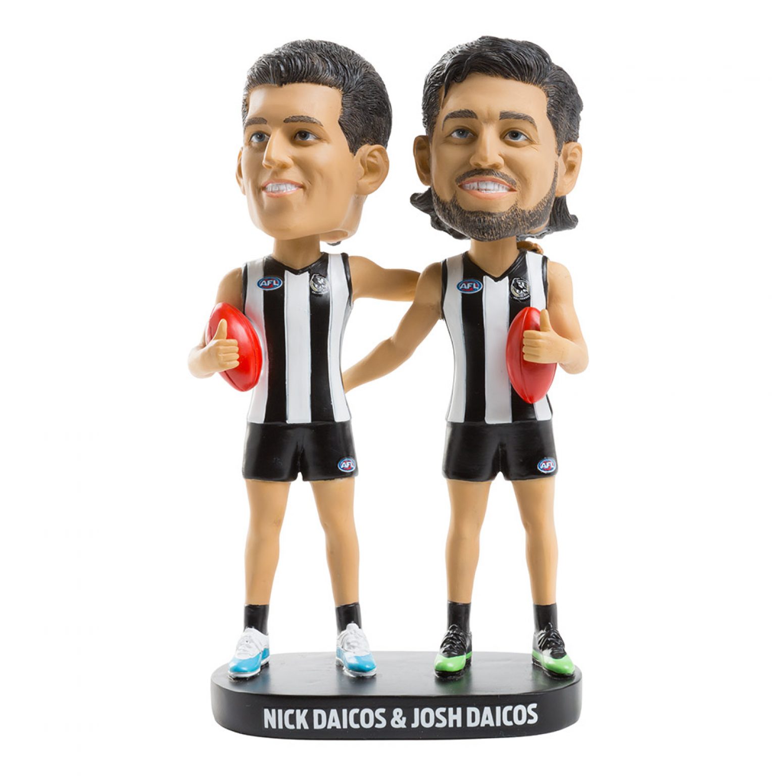Nick Daicos & Josh Daicos Collingwood Magpies AFL Double Bobblehead ... Nick Daicos & Josh Daicos Collingwood Magpies AFL Double Bobblehead ...