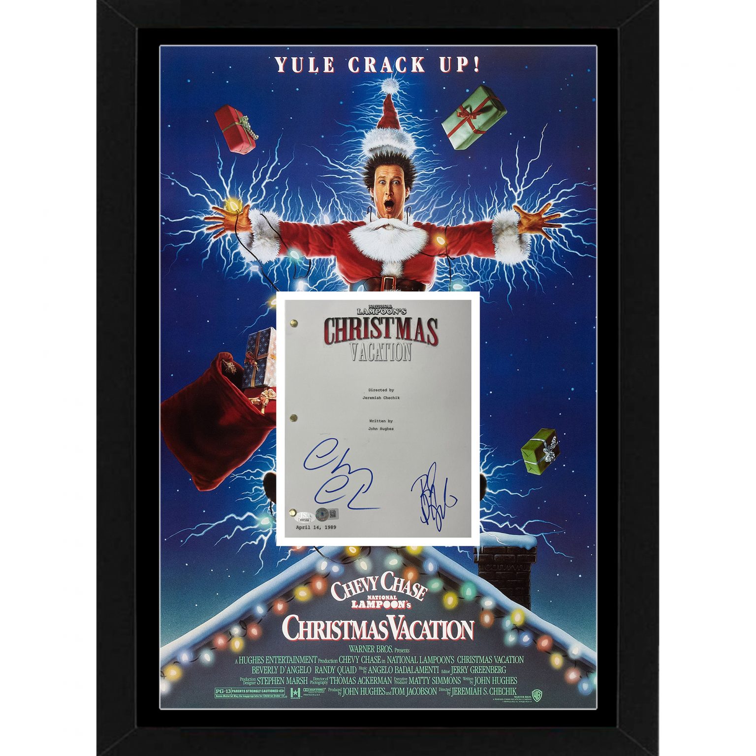 Chevy Chase & Beverly D'Angelo Signed & Framed "National Lampoon's ...