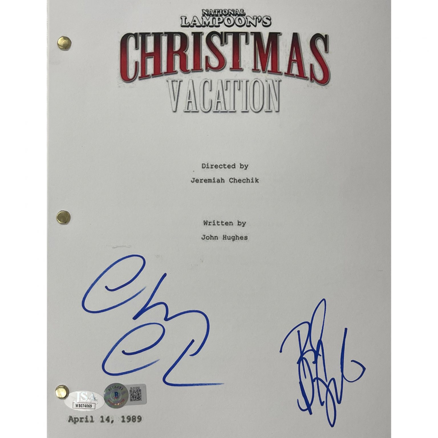 Chevy Chase & Beverly D'Angelo Signed & Framed "National Lampoon's ...