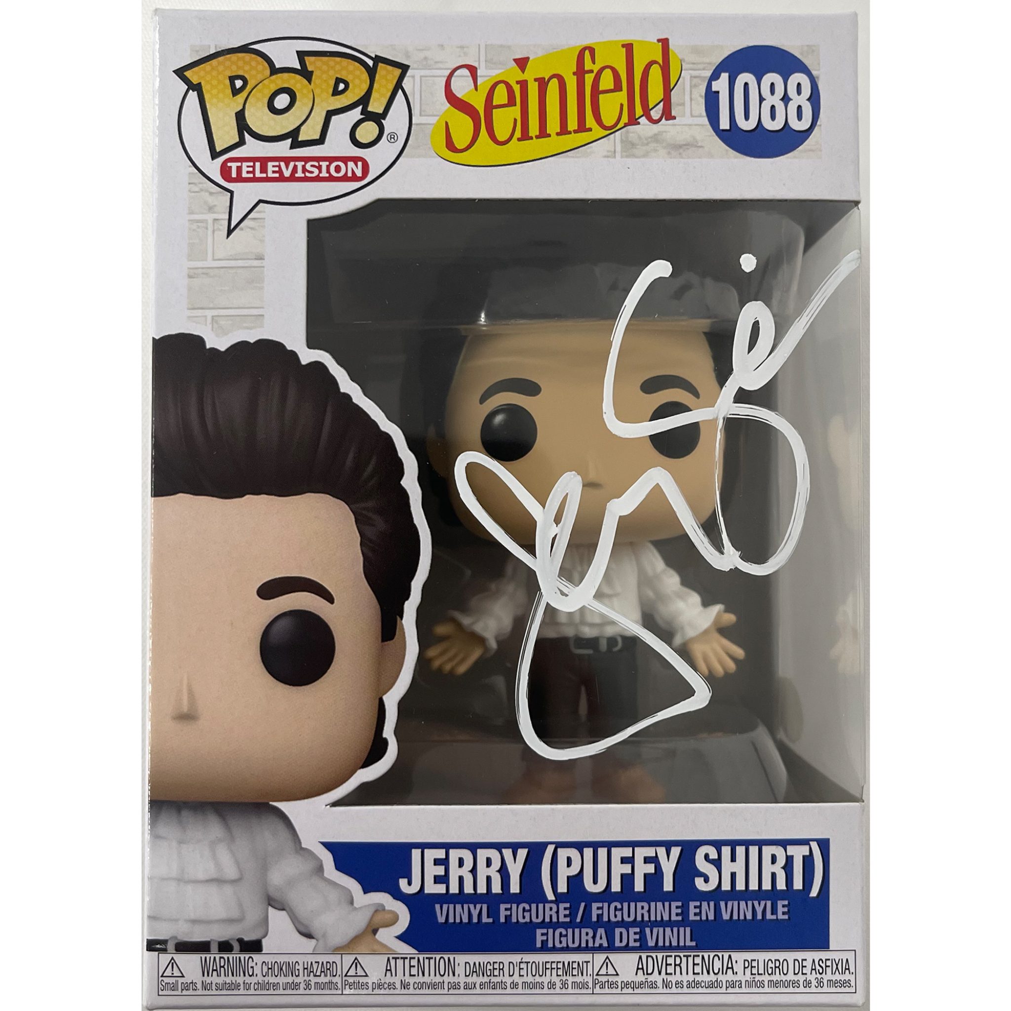 JERRY SEINFELD Signed "Seinfeld" Jerry (Puffy Shirt) #1088 Funko Pop ...