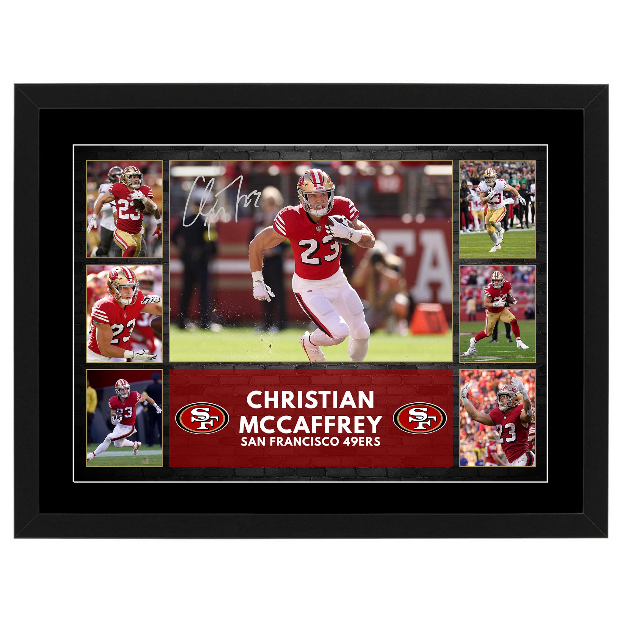 NFL - Christian McCaffrey San Francisco 49ers Framed Pre Print Collage ...