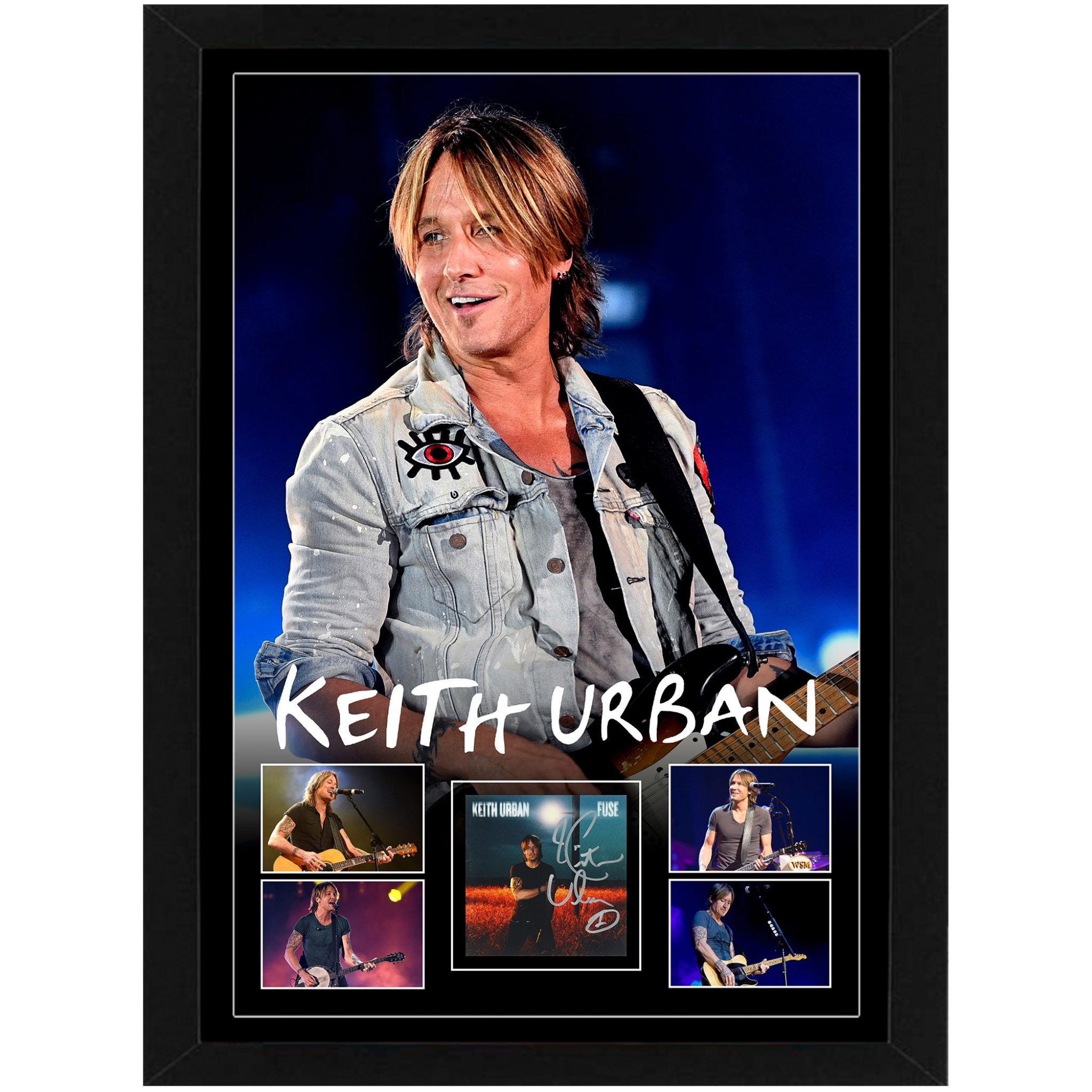 KEITH URBAN - Signed & Framed FUSE CD Cover Deluxe Display (JSA COA ...