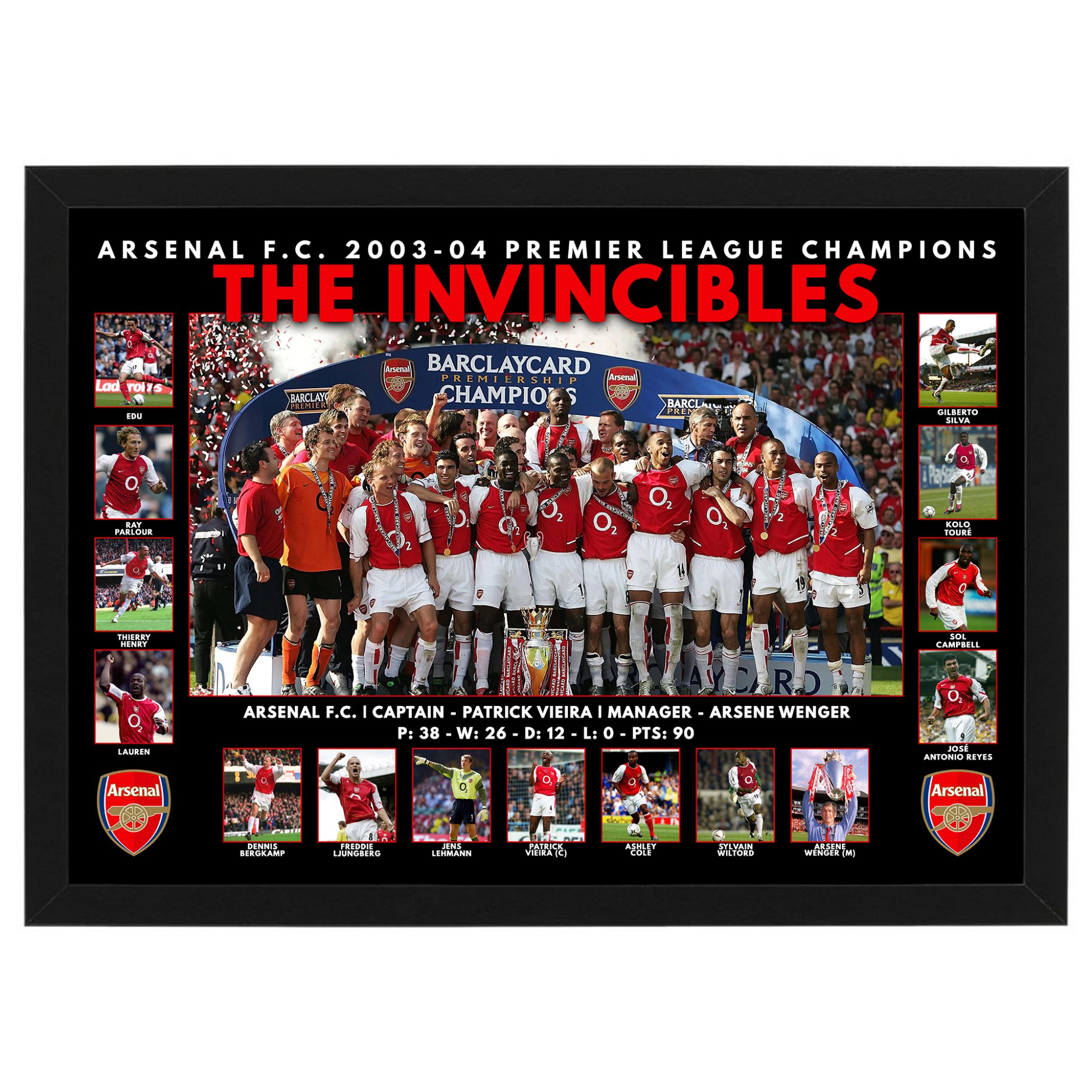 Soccer - ARSENAL 2003-04 Premier League Champions "The Invincibles ...