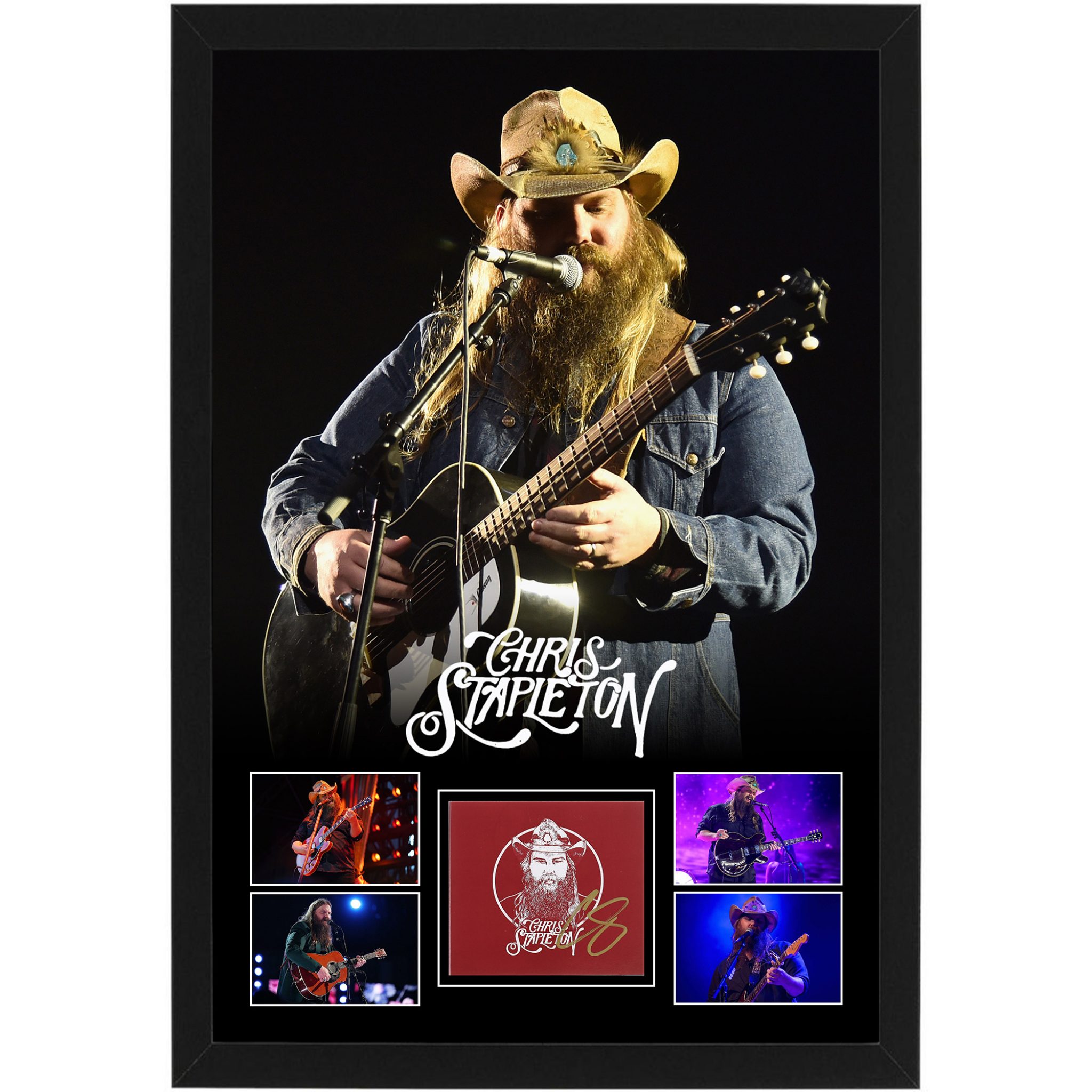 Chris Stapleton - Signed & Framed From A Room CD Cover Deluxe Display ...
