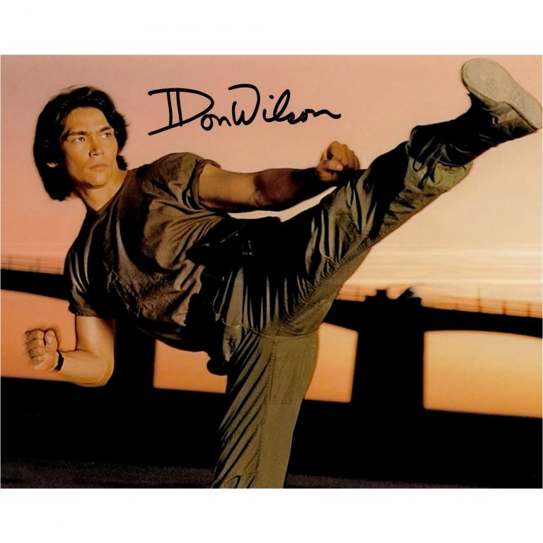 Don 'The Dragon' Wilson "Kickboxing" Signed & Framed 8x10 Photograph B ...