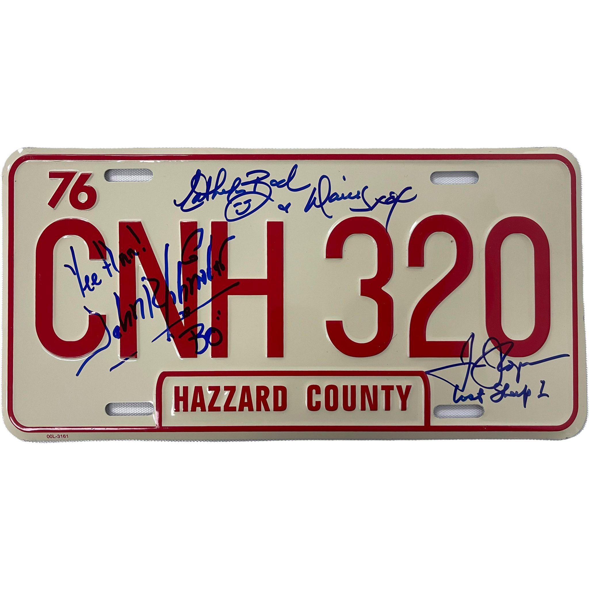 THE DUKES OF HAZZARD Cast Signed & Framed 'CNH 320' License Plate (JSA ...