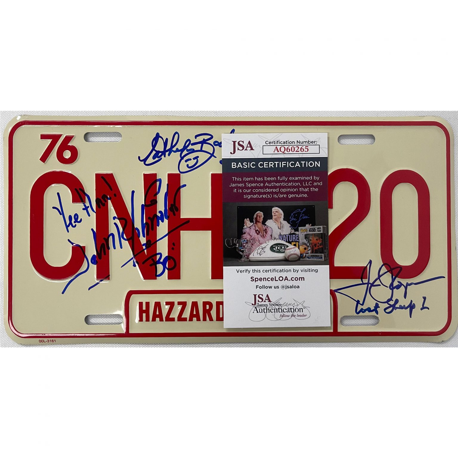 THE DUKES OF HAZZARD Cast Signed & Framed 'CNH 320' License Plate (JSA ...