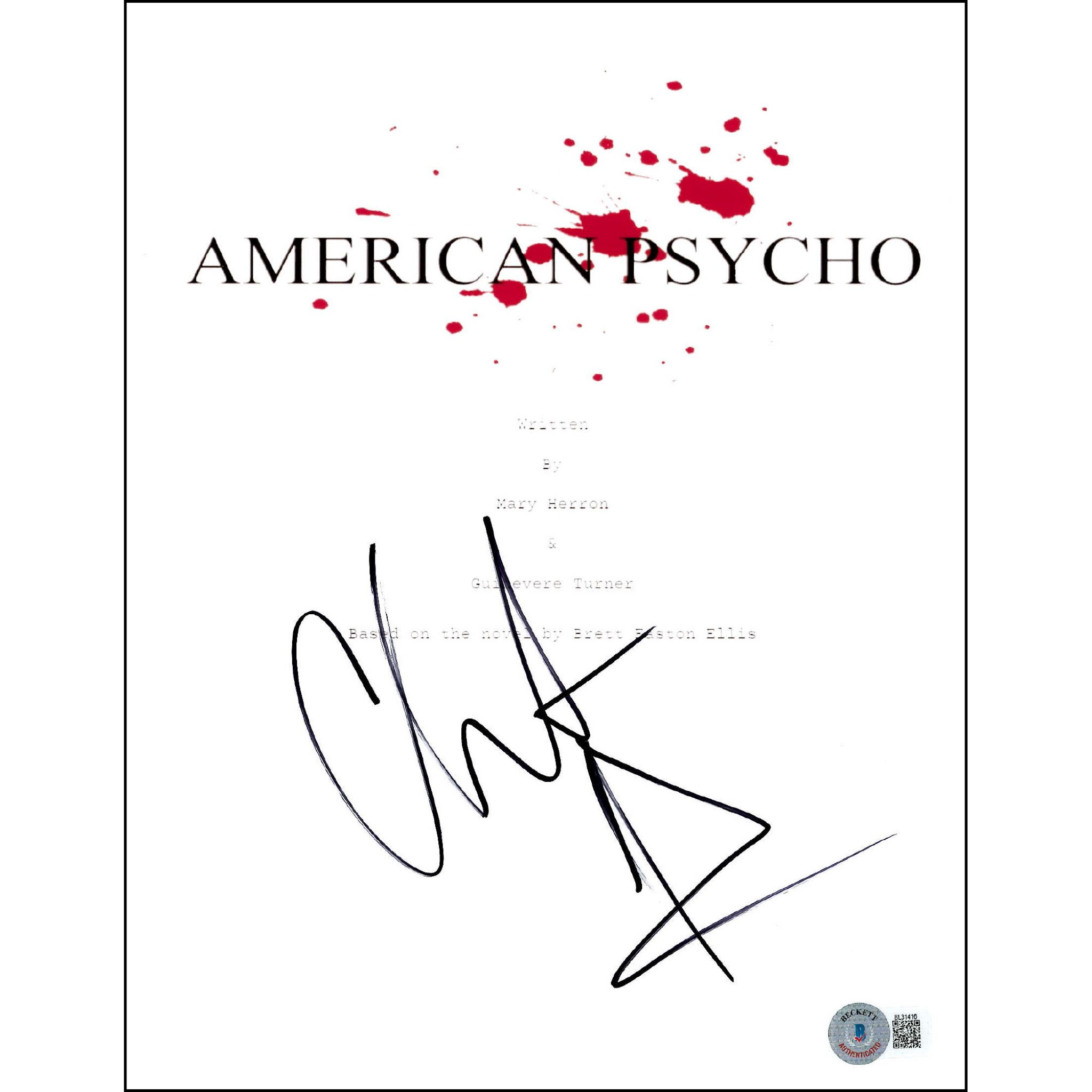 Christian Bale - Signed & Framed "American Psycho" Movie Script ...