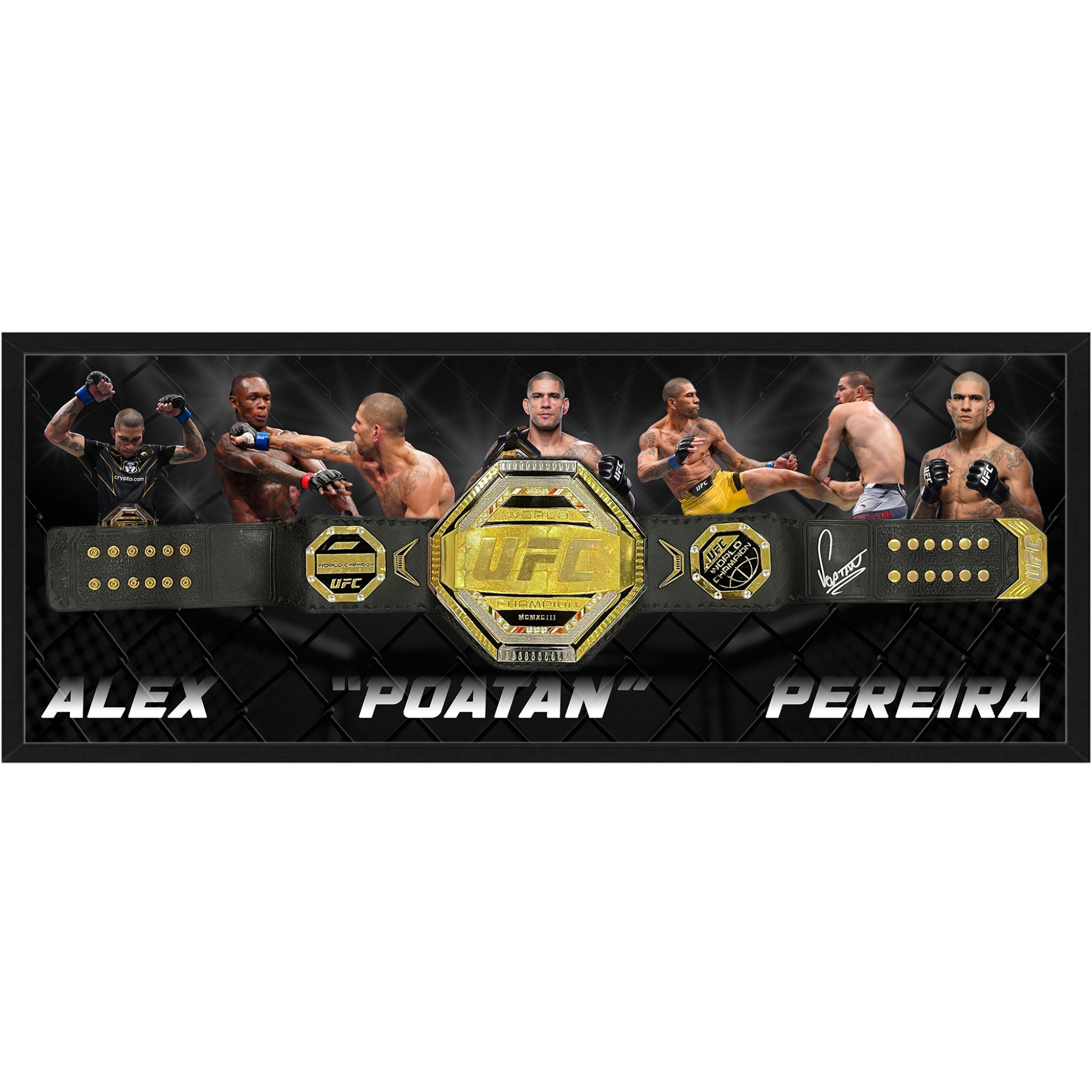 UFC - Alex Pereira Signed & Framed Legacy Championship Belt ...