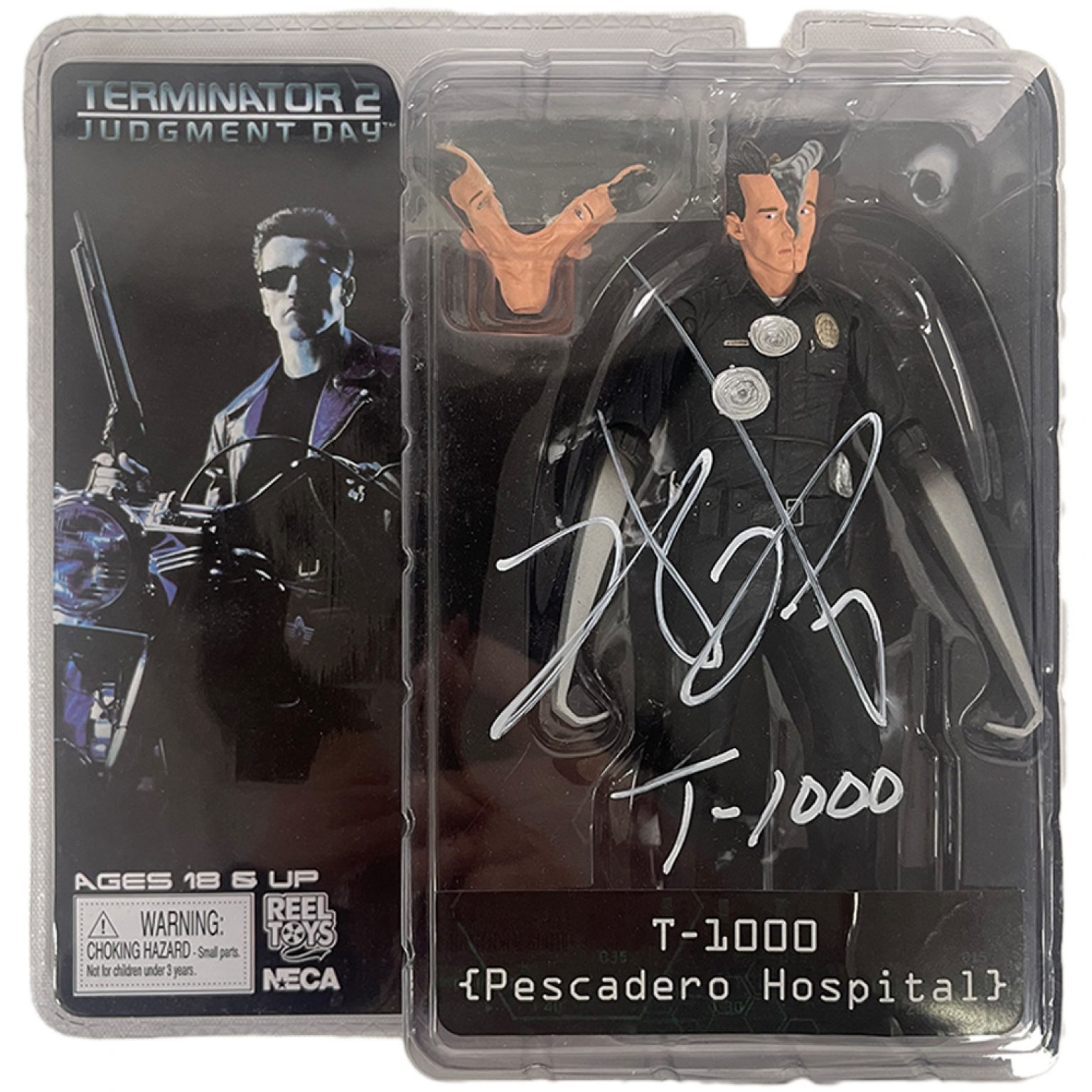 Robert Patrick Signed Terminator 2 T-1000 Pescadero Hospital 18cm NECA ...