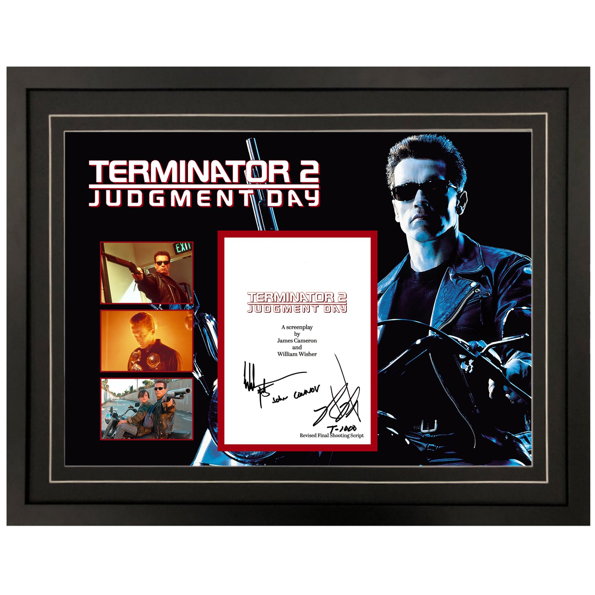 Robert Patrick & Edward Furlong - Signed & Framed "Terminator 2 ...