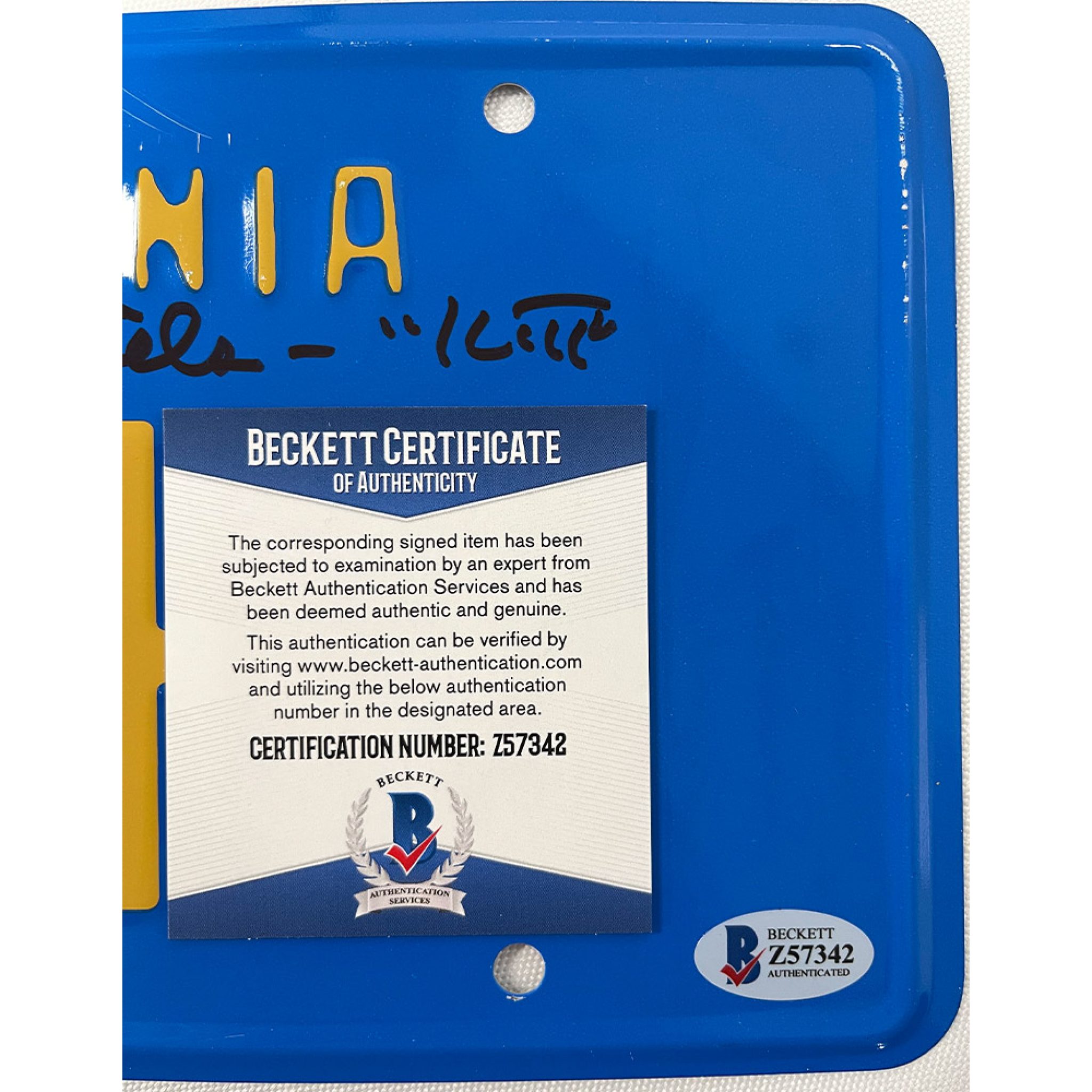 William Daniels - "Knight Rider" Signed & Framed "KNIGHT" License Plate ...