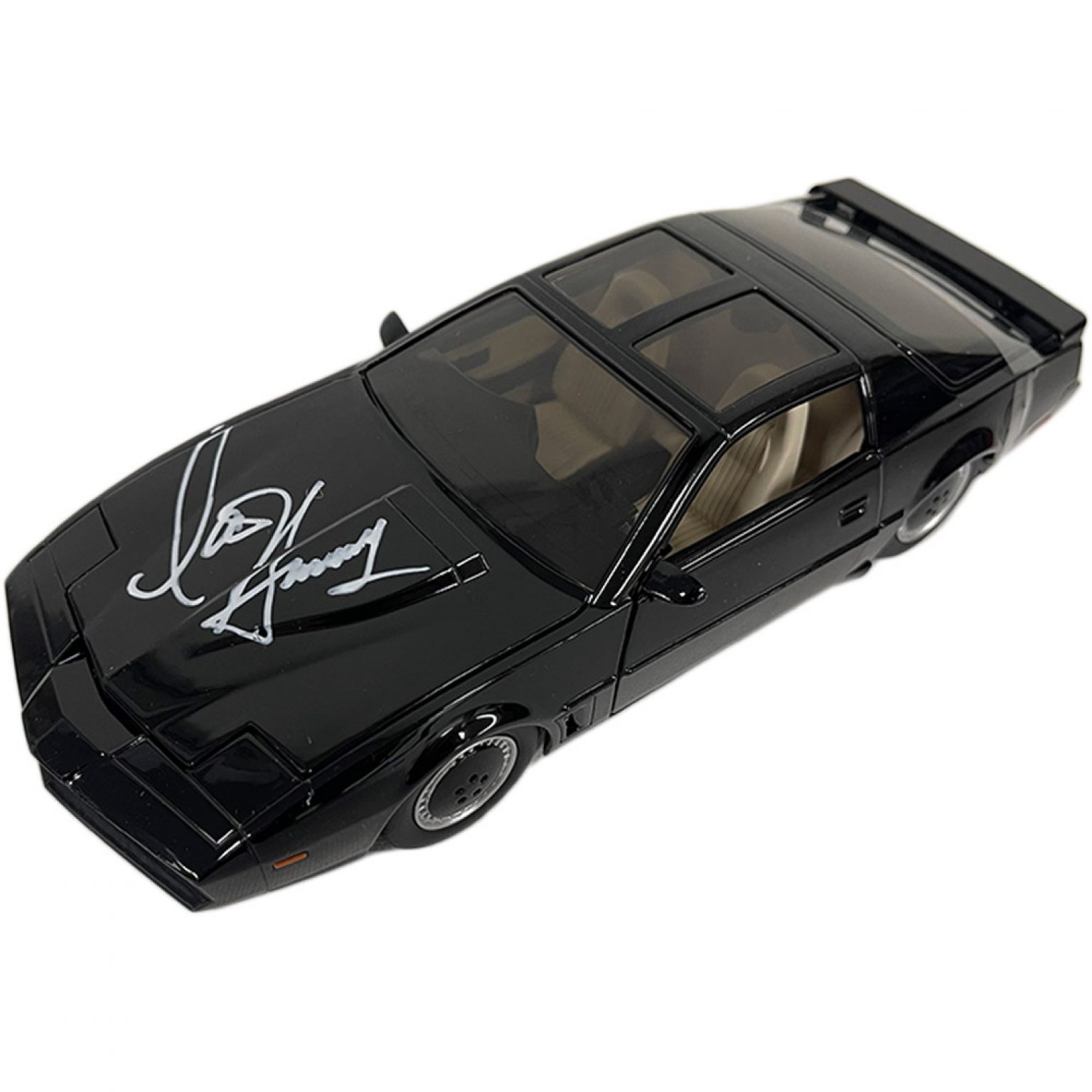 DAVID HASSELHOFF Signed Knight Rider KITT 1:24 Diecast Car (Beckett COA ...